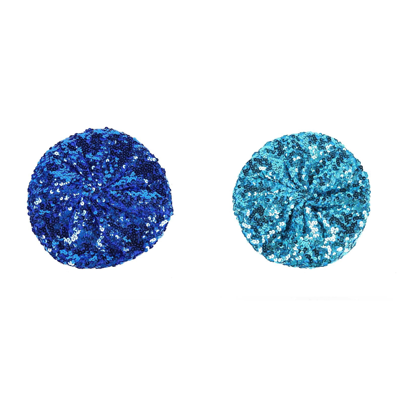 (2-Pack) Kcodviy Women Sparkling Sequins Women Hat Beret Colorful Cap ...
