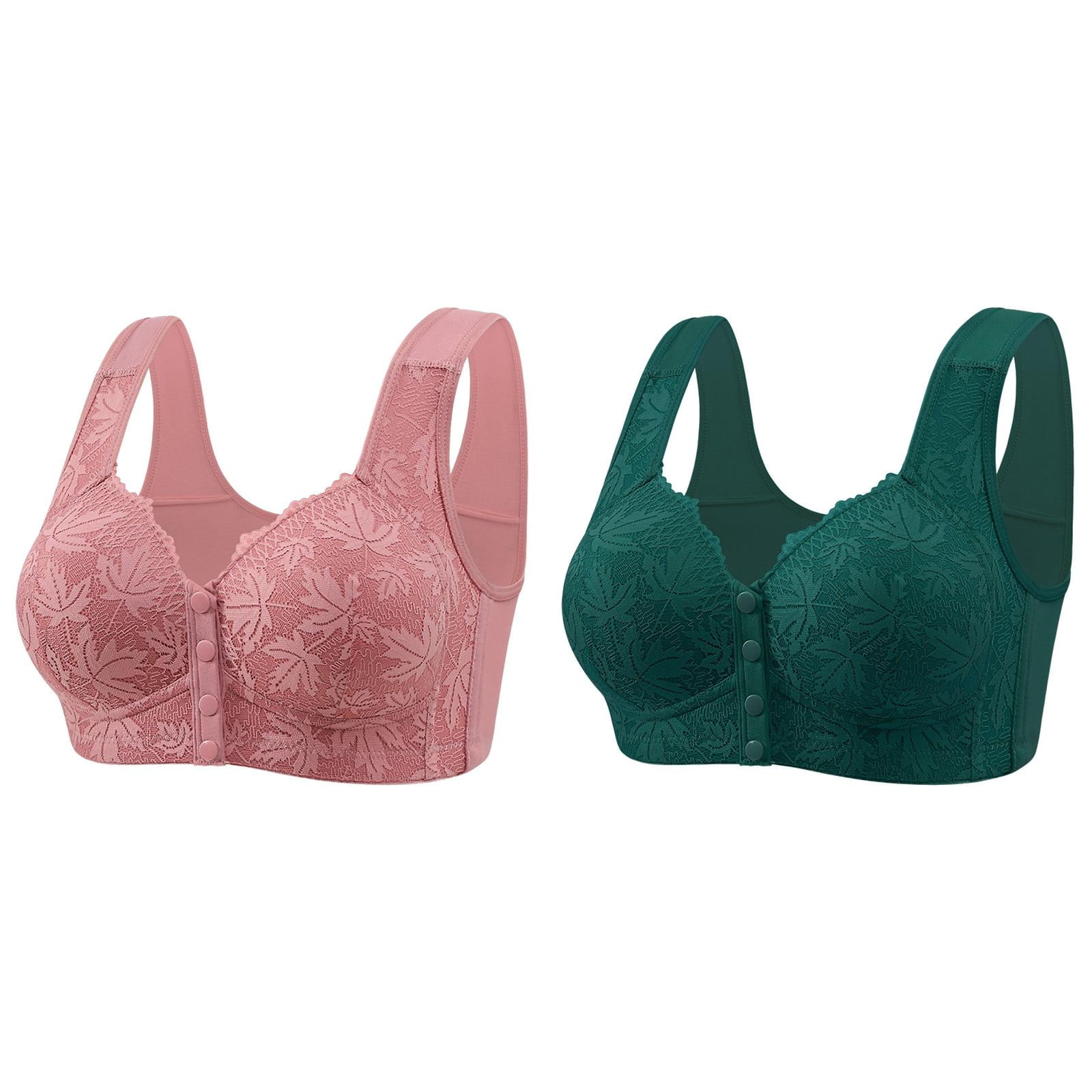 (2-Pack) Kcodviy Women's Comfortable and Underwire Bras for Women ...