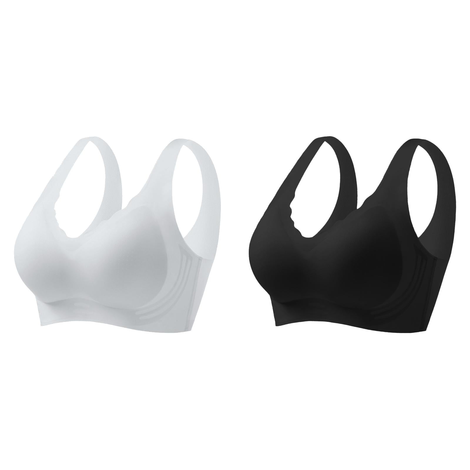 (2-Pack) Kcodviy Women's Ice Silk Seamless Bra Packs Cold Feeling Thin ...