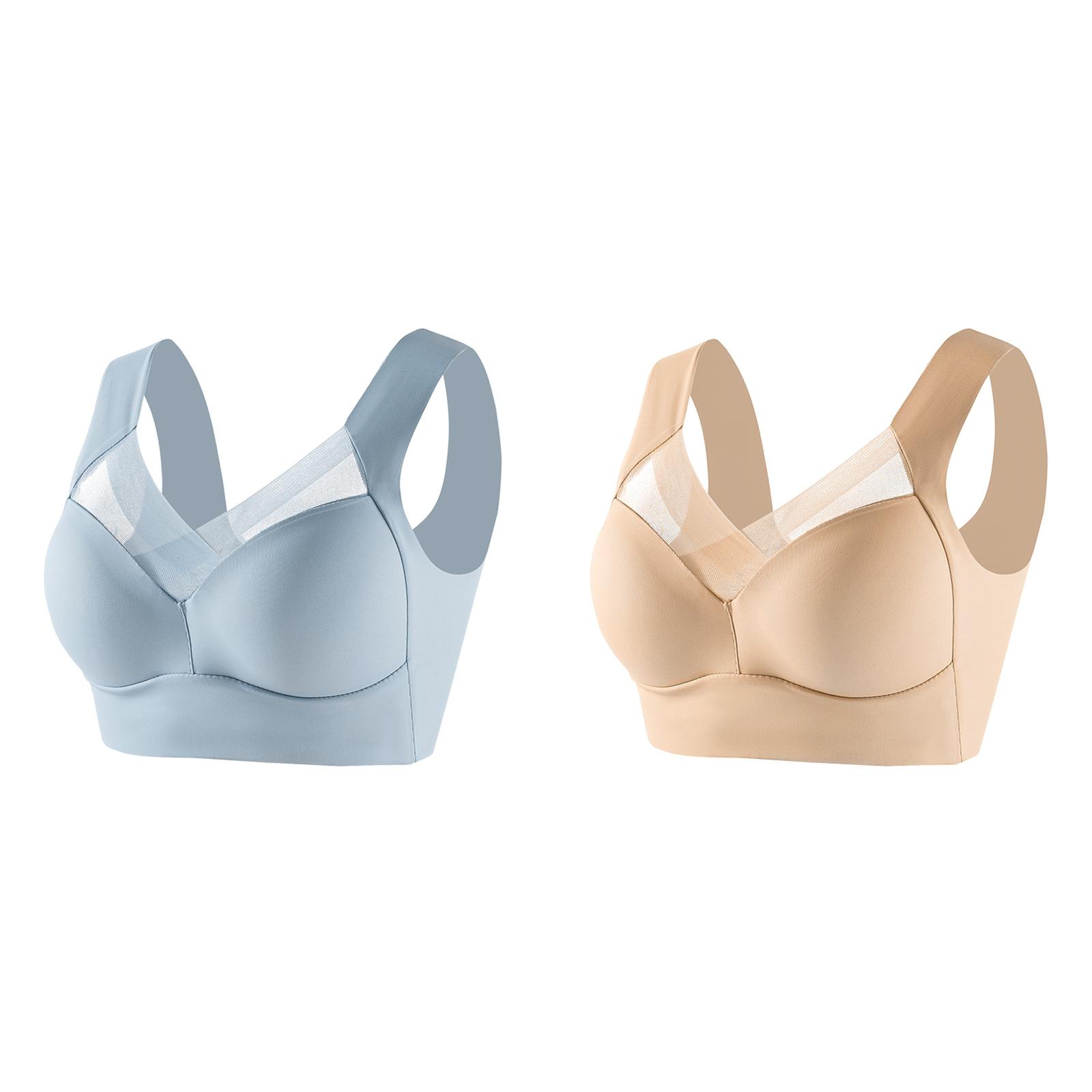 (2-Pack) Kcodviy Women's Large Strapless Lace Underwire Bras for Women ...