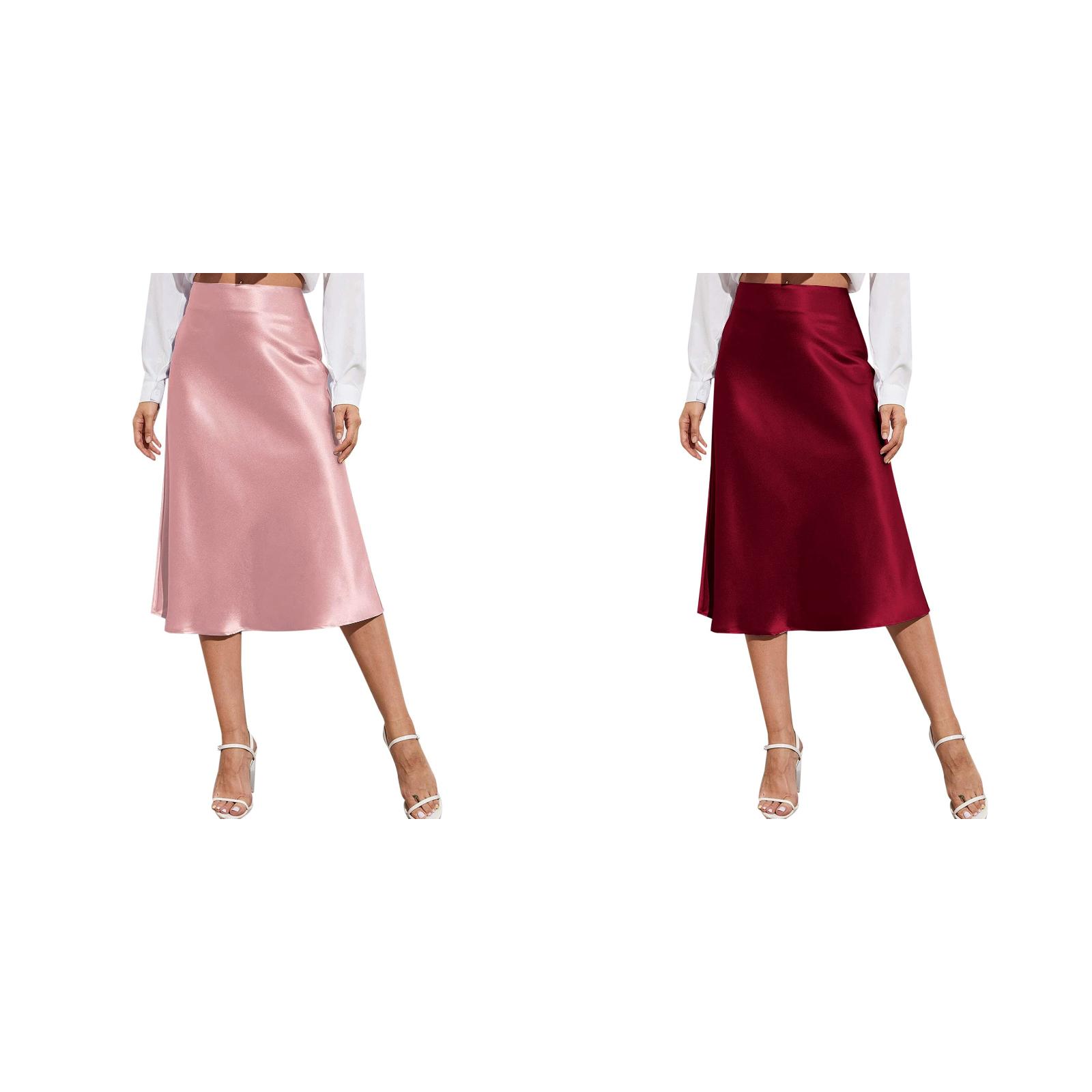 (2-Pack) Kcodviy Womens High Waist Midi Ballet Leotard with Skirt Solid ...