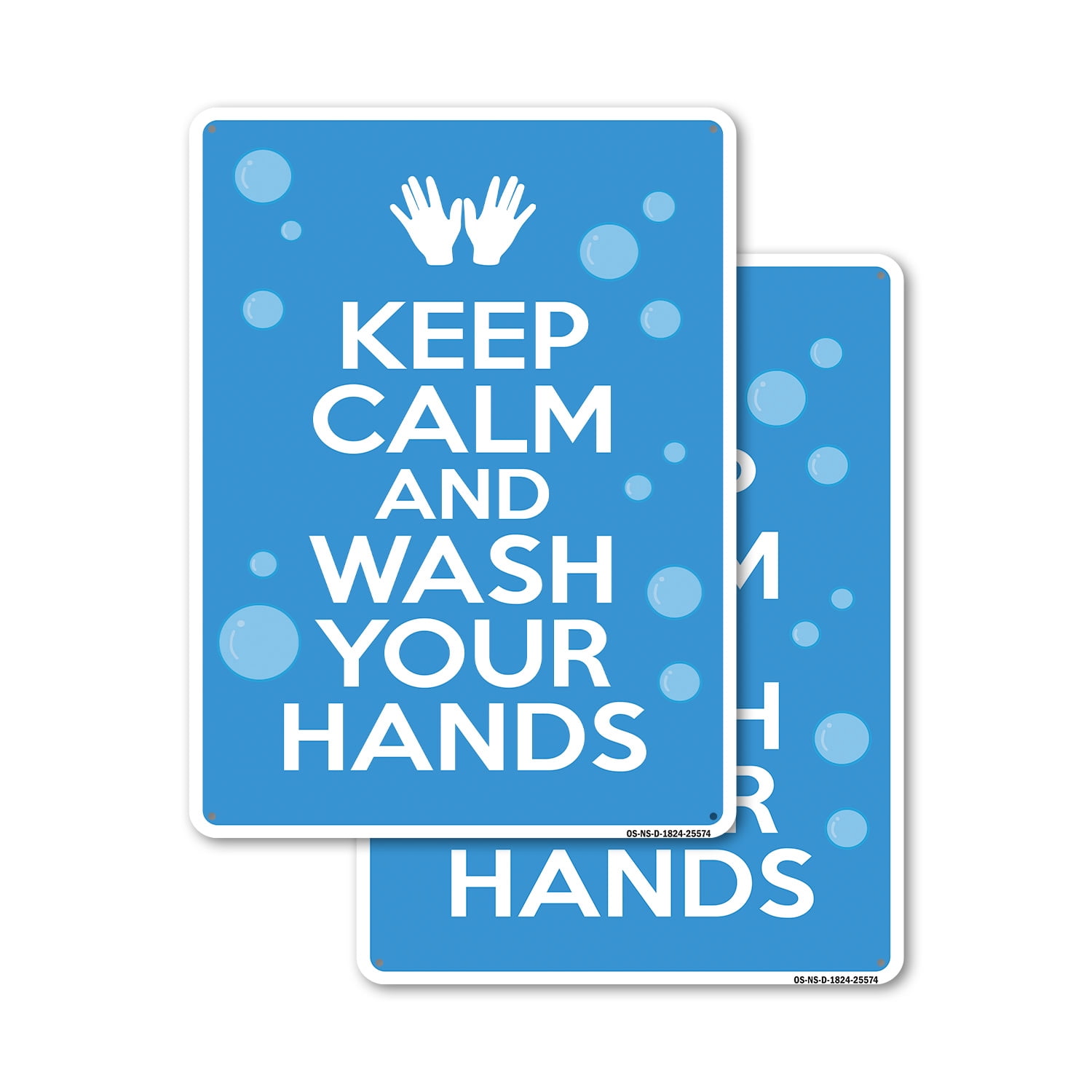 (2 Pack) Keep Calm OSHA Notice Sign 18 Inch X 24 Inch Indoor / Outdoor ...