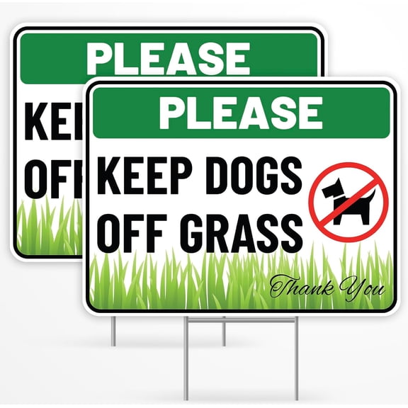 Please Keep Off The Grass Sign