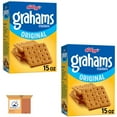 ( 2 Pack ) Kellogg's Keebler Grahams Original Crackers 15 Oz - Walmart.com