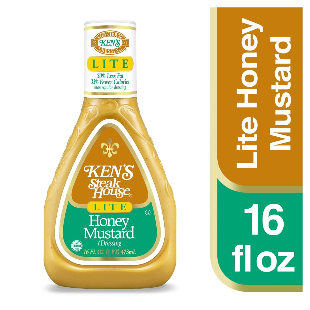 Ken's Steak House, Dressing, Lite Honey Mustard 16 Fl Oz Pack of 2 ...