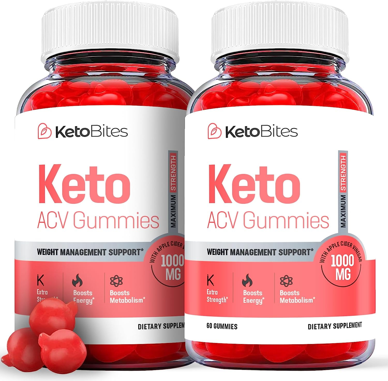 (2 Pack) Keto Bites ACV Gummies - Slim Diet Advanced Weight Loss ...
