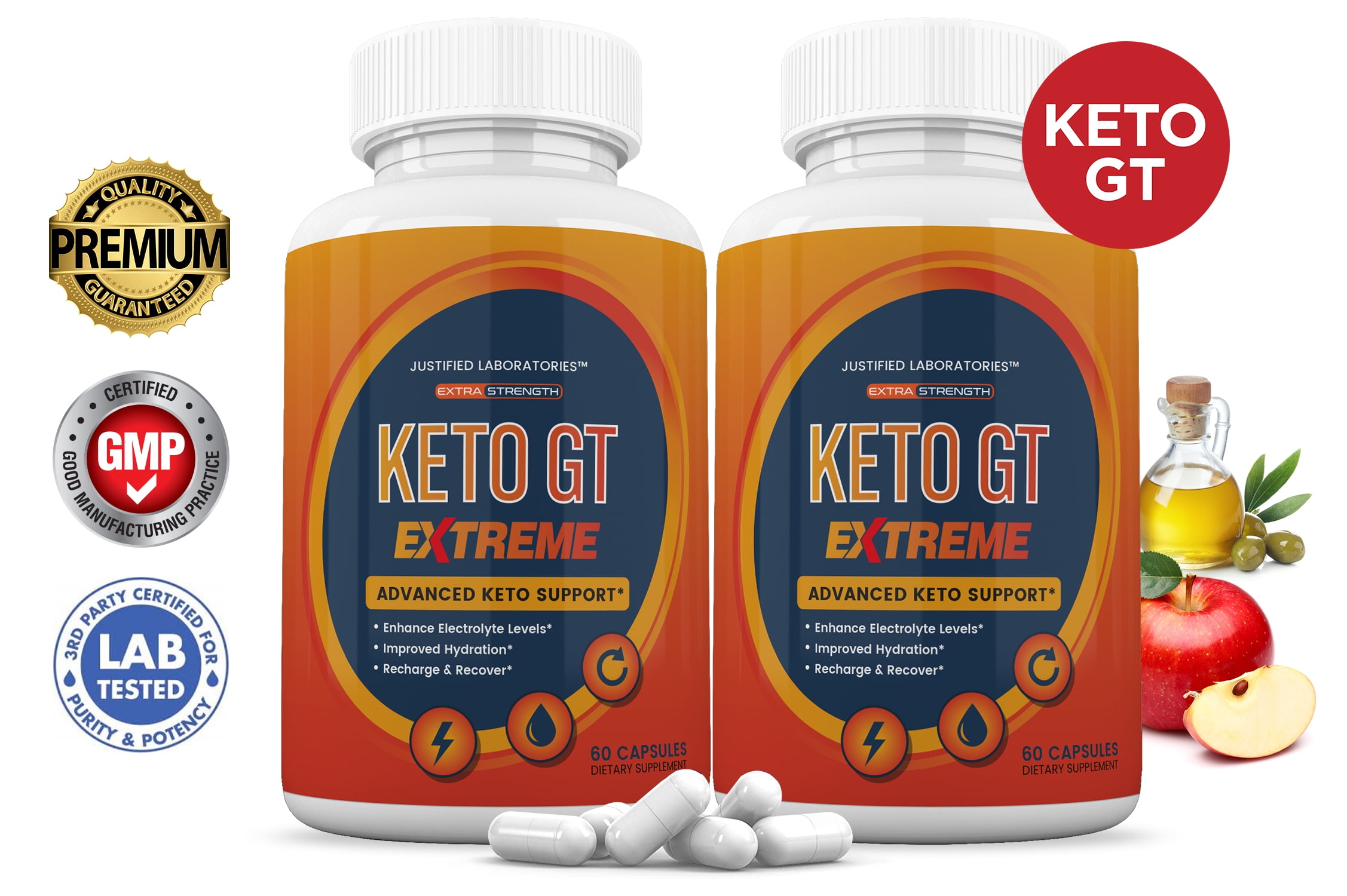 (2 Pack) Keto GT ACV Extreme Pills 1675mg Alternative to Gummies ...