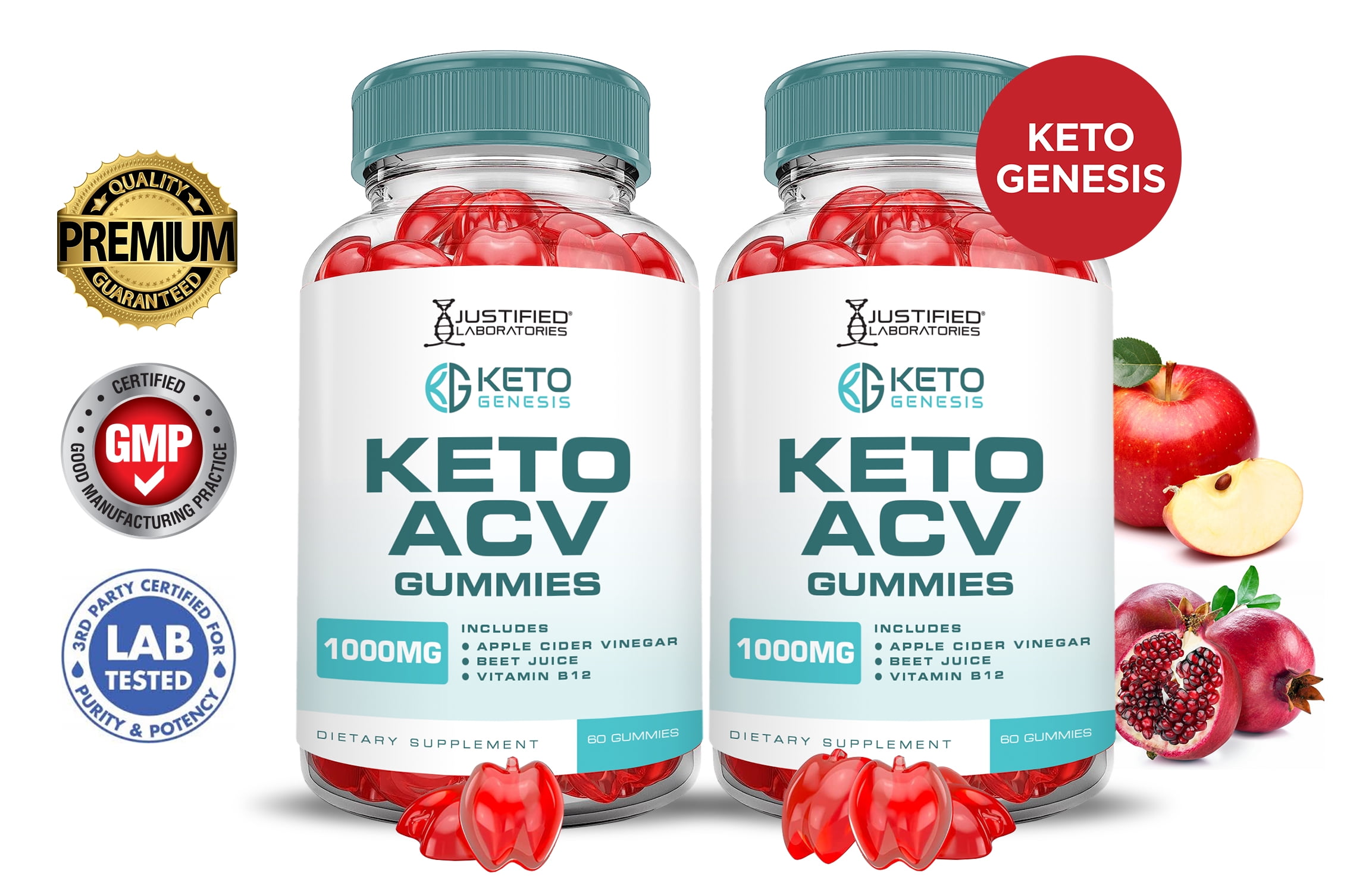 Keto Genesis ACV Gummies, Diet & Health Supplement, Pack of 2, 1000MG ...