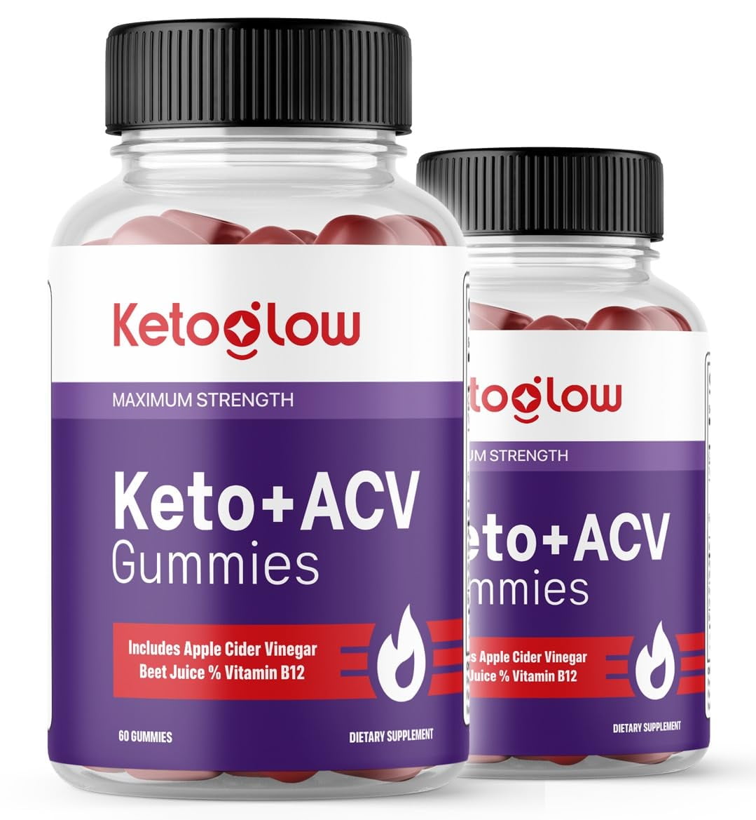 (2 Pack) Keto Glow ACV Gummies Advanced Formula, Keto Glow Gummies ...