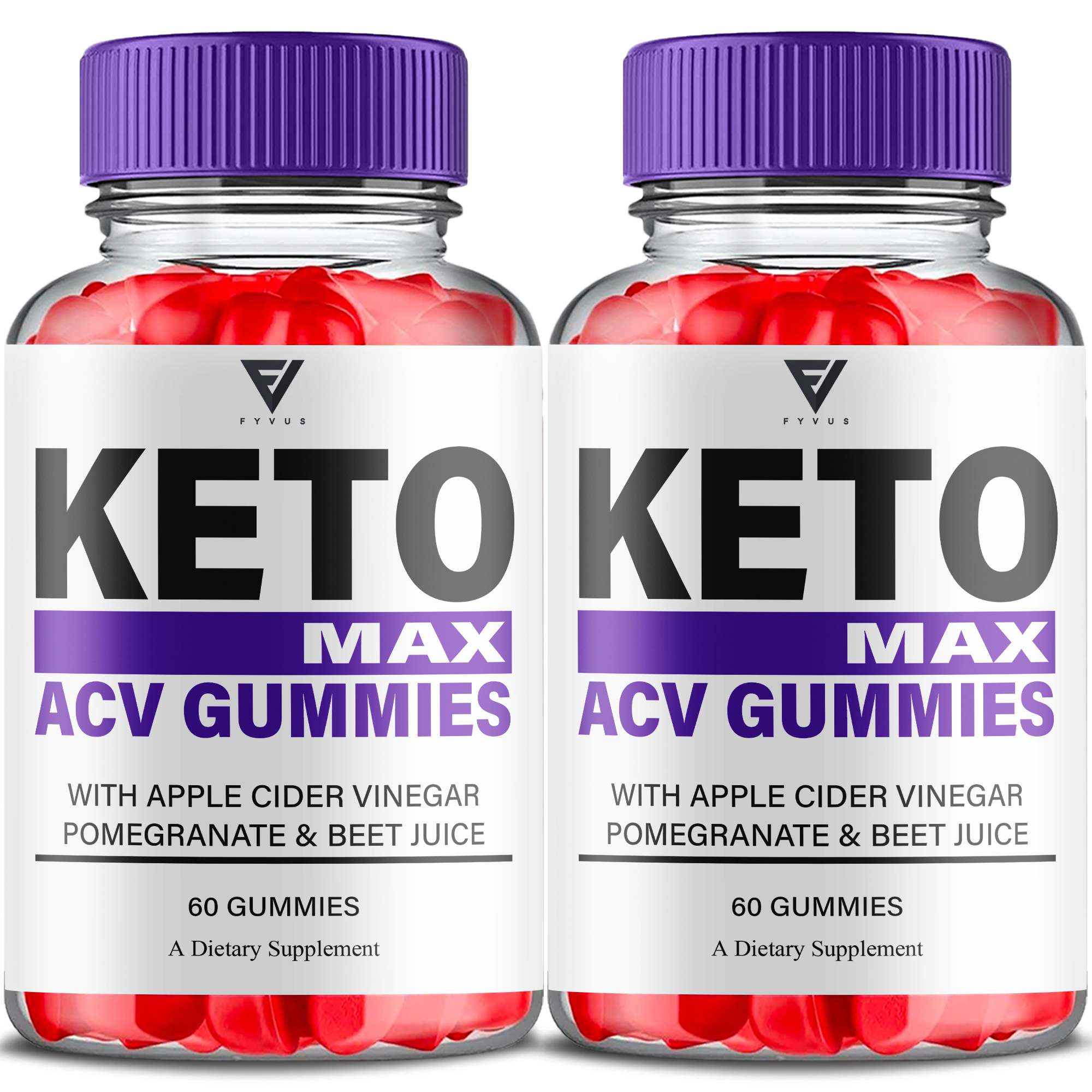 (2 Pack) Keto Max ACV Gummies KetoMax Maximum Strength Keto Gummy ...