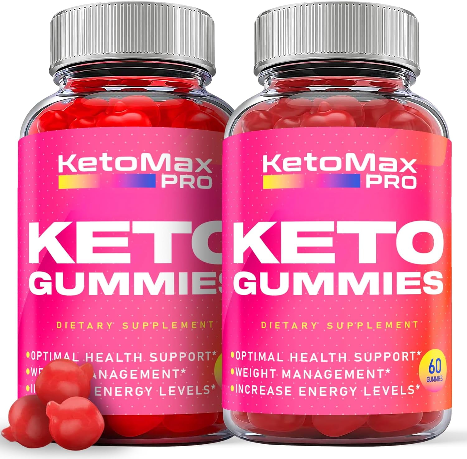 (2 Pack) Keto Max Pro Keto ACV Gummies - Apple Cider Vinegar Supplement ...