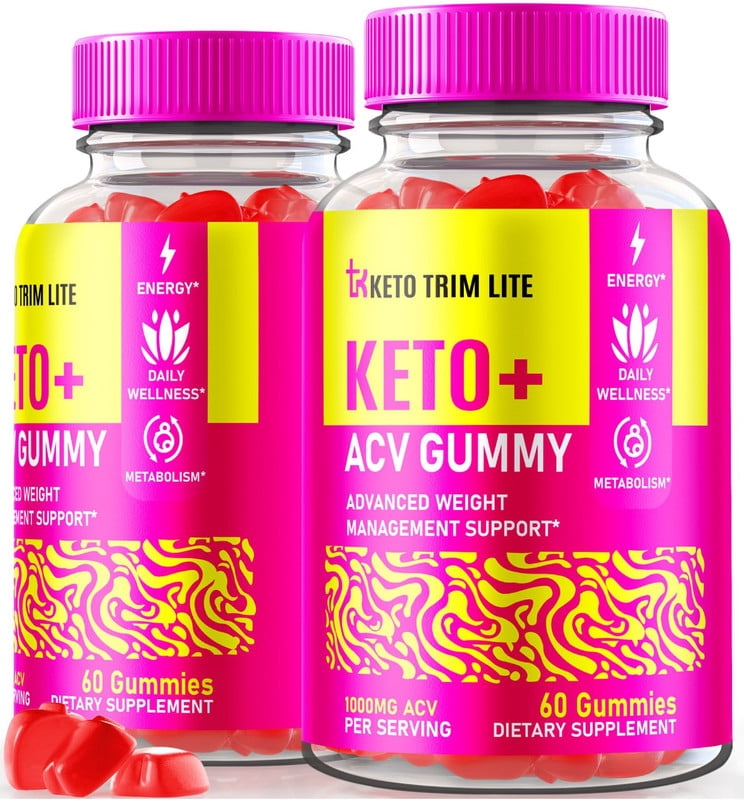 (2 Pack) Keto Trim Lite Gummies, KetoTrim Lite- ACV Gummy, All Natural ...