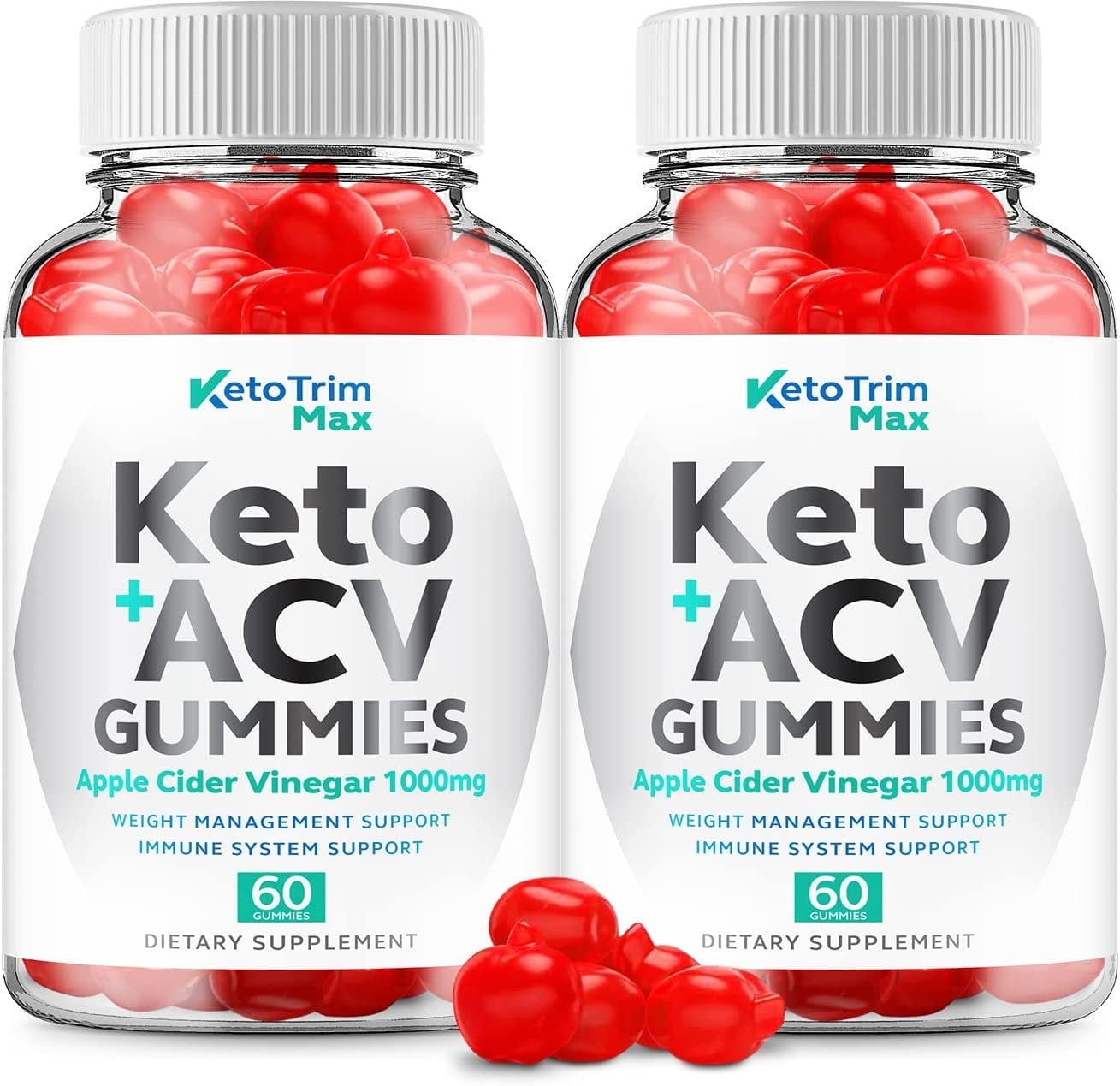 2 Pack Keto Trim Max ACV Gummies Keto Trim ACV + Keto Advanced Keto ...