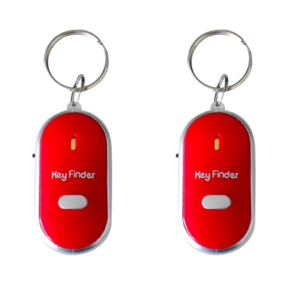 2 Pack Key Finder with LED light Whistle Sound Remote Control Key ...
