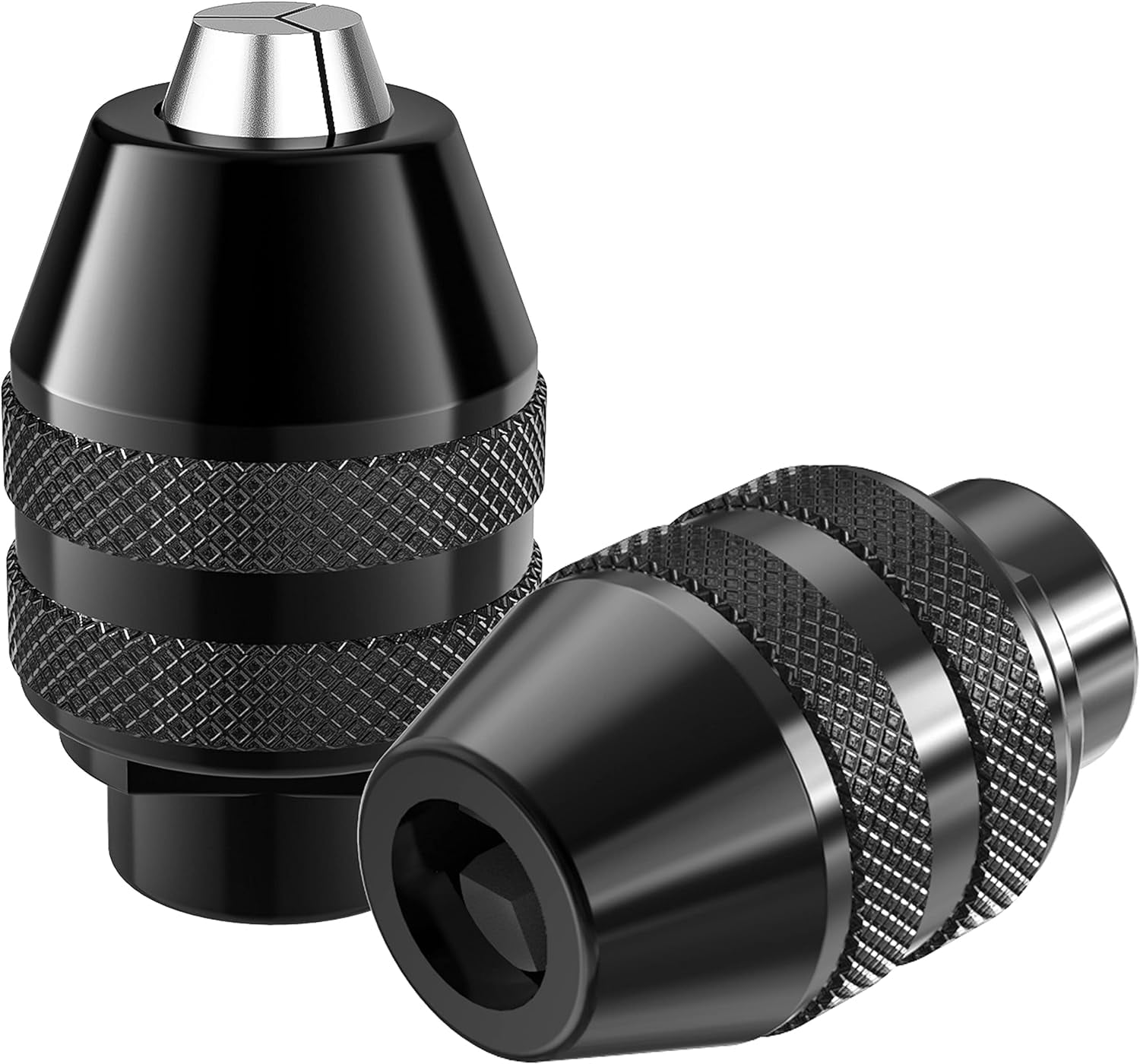 2-Pack Keyless Chuck, 1/32" to 1/8" Replacement 4486 Drill Keyless Bit ...