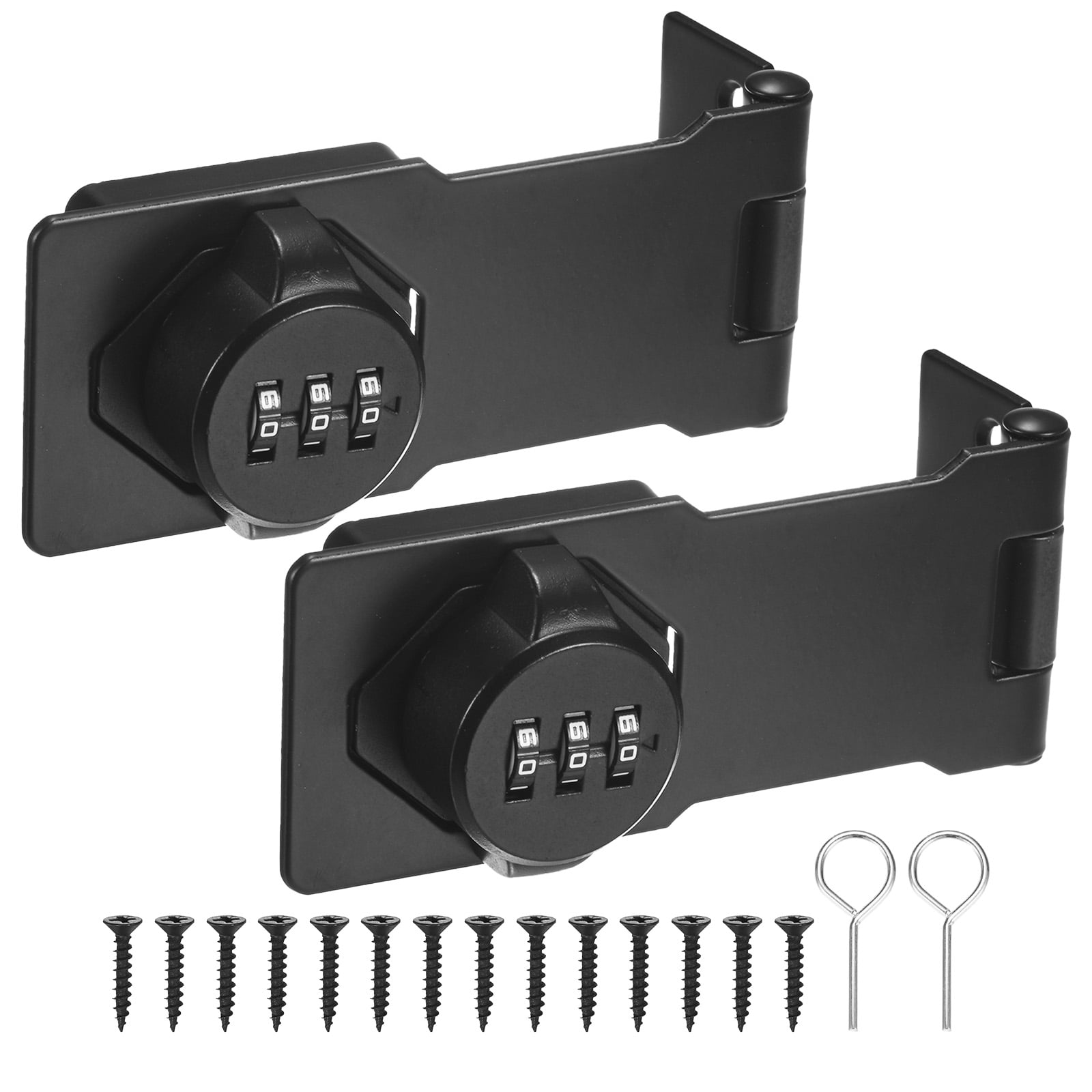 2-Pack Keyless Combination Lock, 4.3" Zinc Alloy Mechanical Password ...