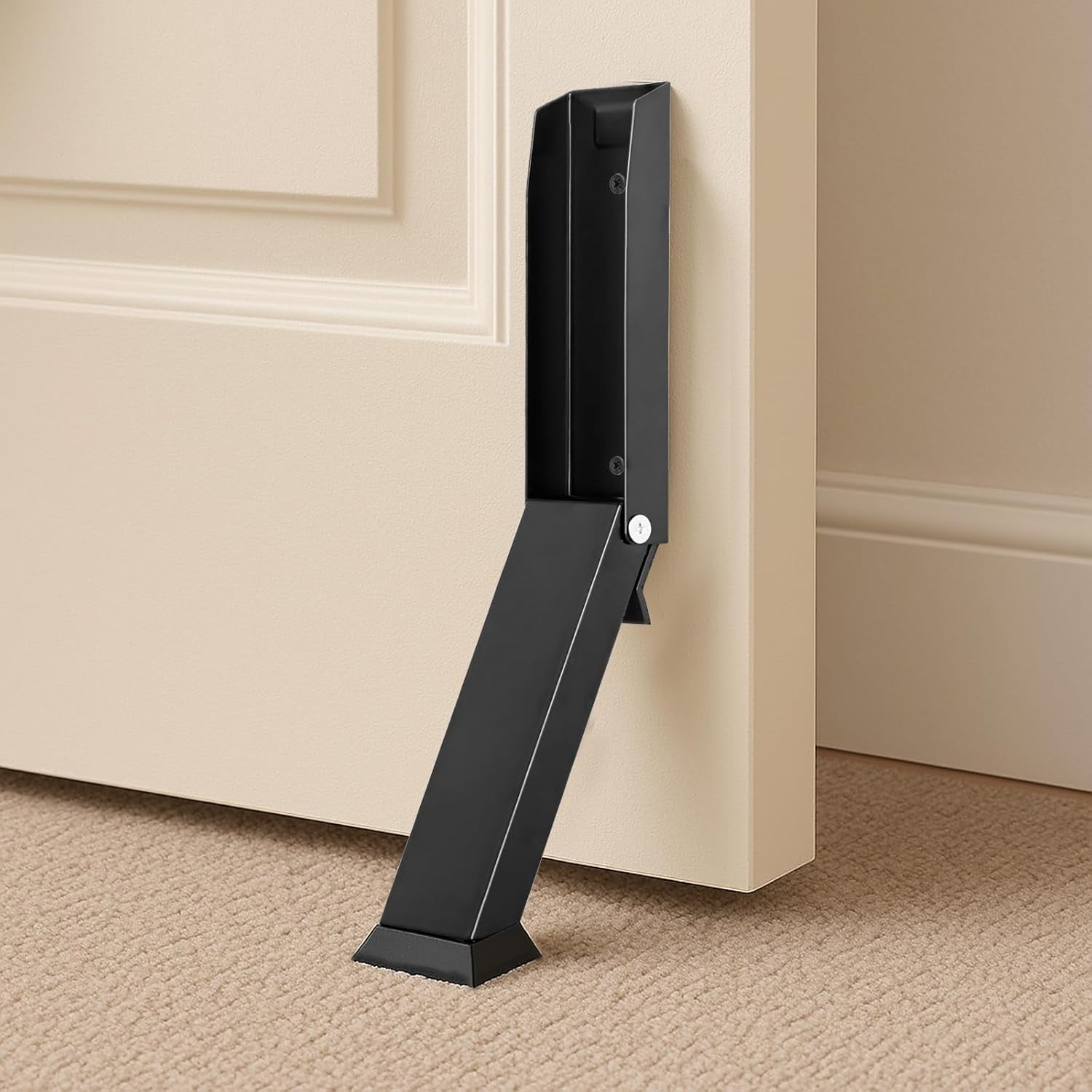2 Pack Kickdown Door Stopper for Bottom of Door, Foldable Door Stop ...