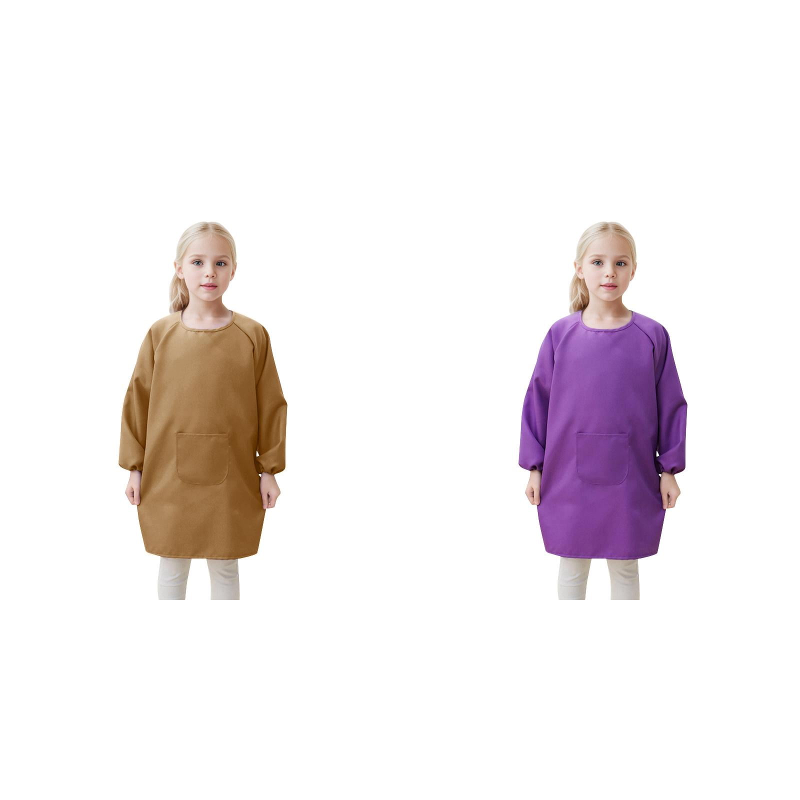 2-Pack,Kid Art Smock Apron With Pocket For Children Artist Painting ...