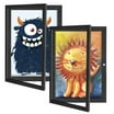 2 Pack Kids Art Frame, Personalized Changeable Art Work Frames Display ...