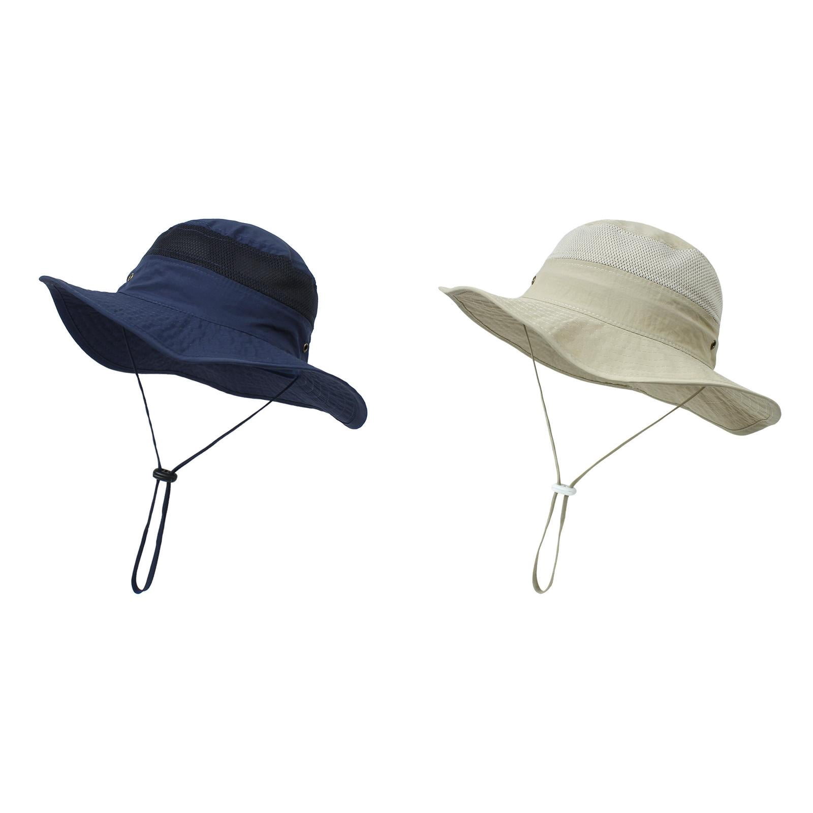 2-Pack,Kid's Sun Hat Wide Brim UPF 50+ Hat For Toddler Boys Adjustable ...