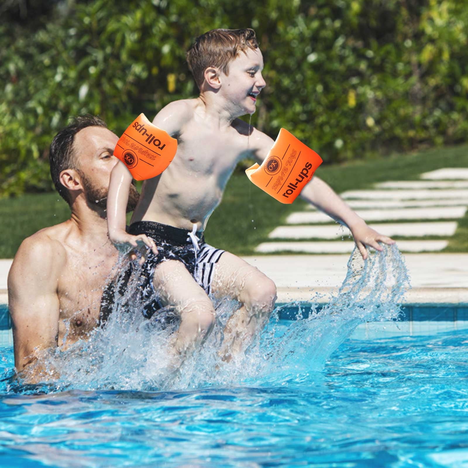 2 Pack Kids Adult Swimming Arm Floating Rings, PVC Arm Floating ...