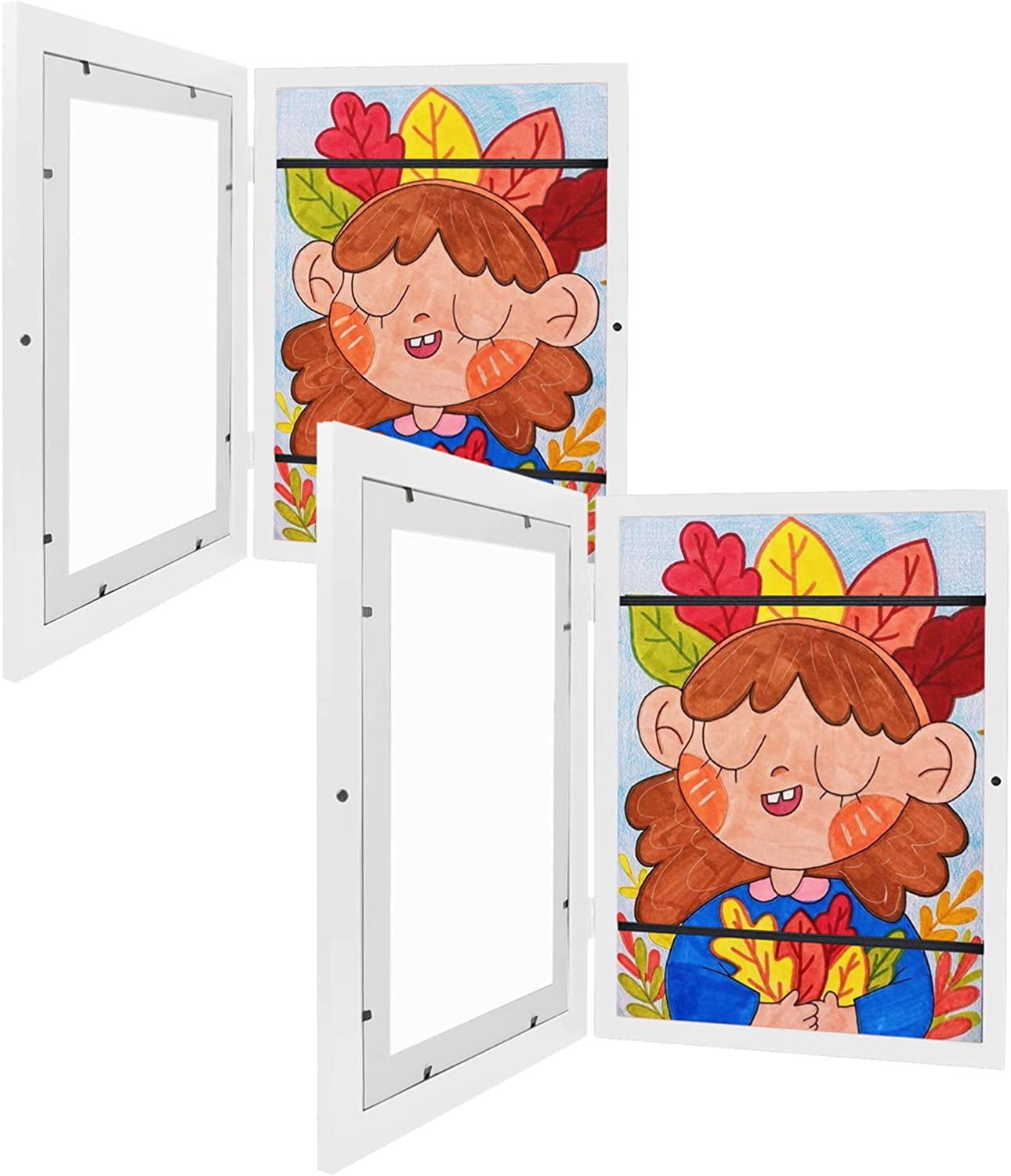 Walmart 2 Pack Kids Art Frame, A4 Picture Frames for Art Display ...