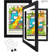2 Pack Kids Art Frame, Personalized Changeable Art Work Frames Display ...