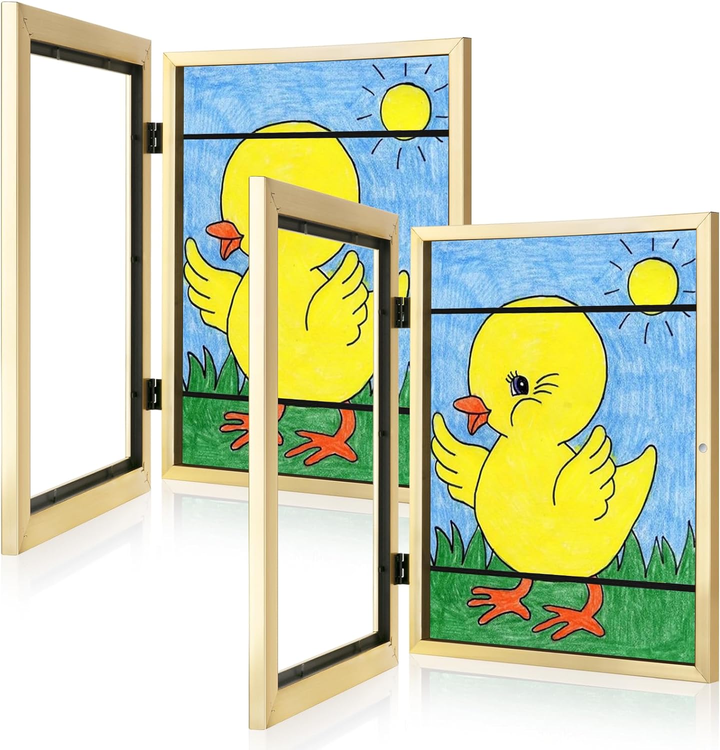[2-Pack] Kids Art Frames, 8.5x11 Front Opening Kids Artwork Frames ...