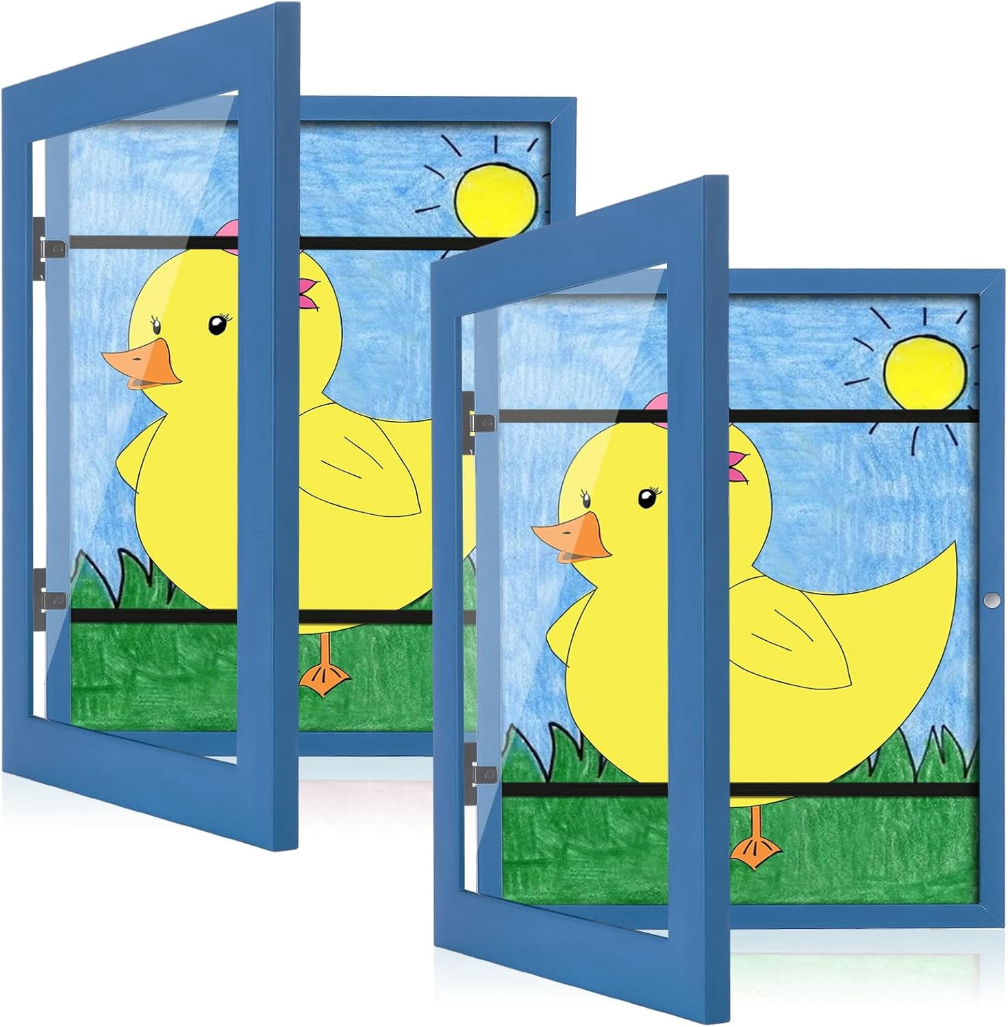 [2-Pack] Kids Art Frames, 8.5x11 Front Opening Kids Artwork Frames ...