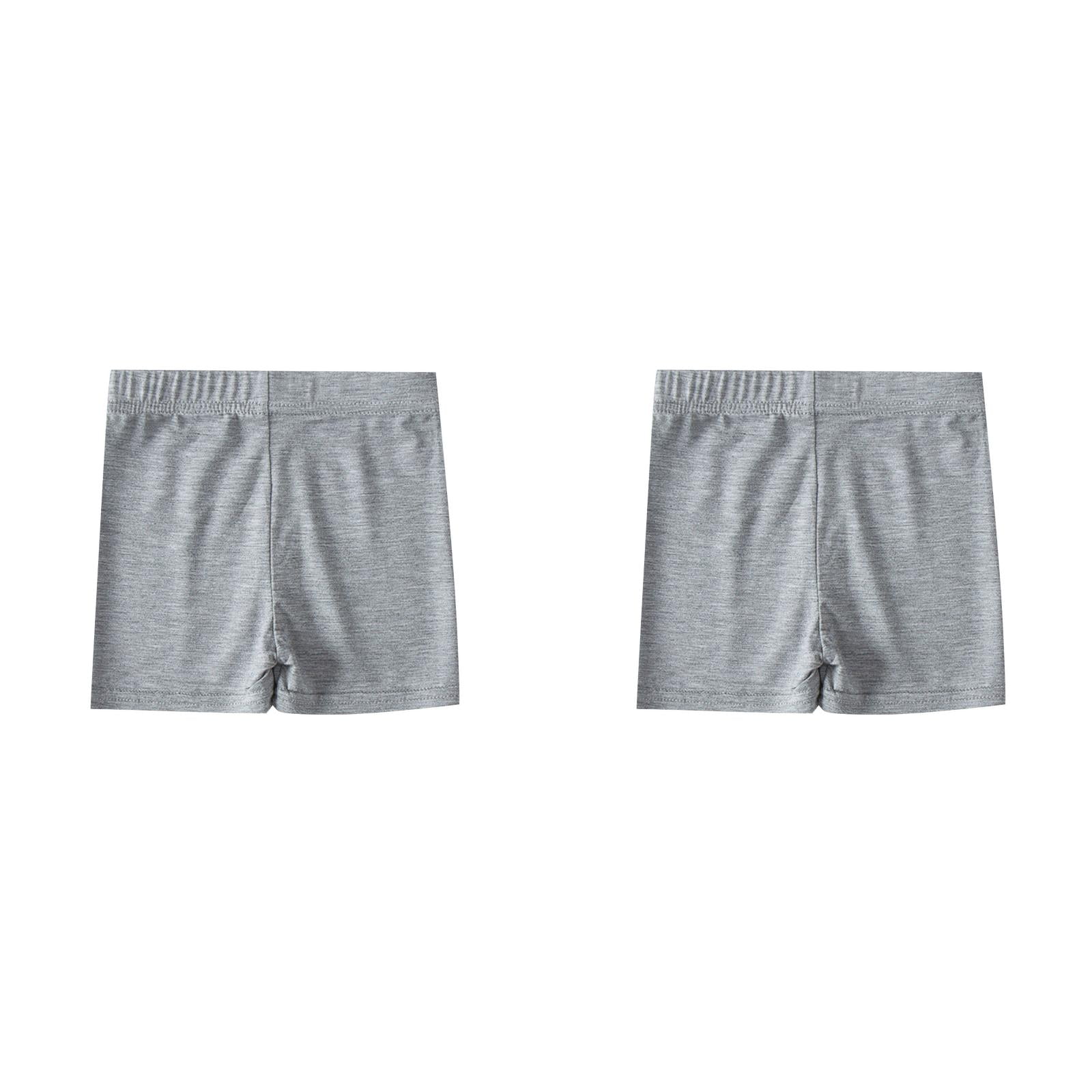 2 Pack,Kids Dance Shorts Solid Color Breathable Bike Shorts Underwear ...