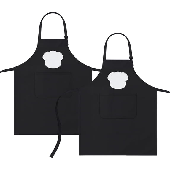 2 Pack Kids Doodle Apron Waterproof Design - Built-in DIY Cat Outline ...