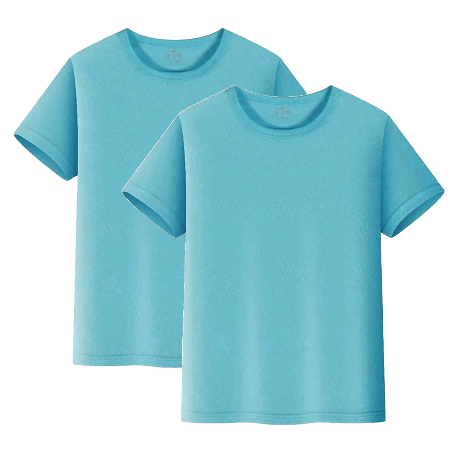 2-Pack Kids' Mesh Quick-Dry T-Shirts: Breathable Short Sleeve Tees for Toddler & Youth,Color ...