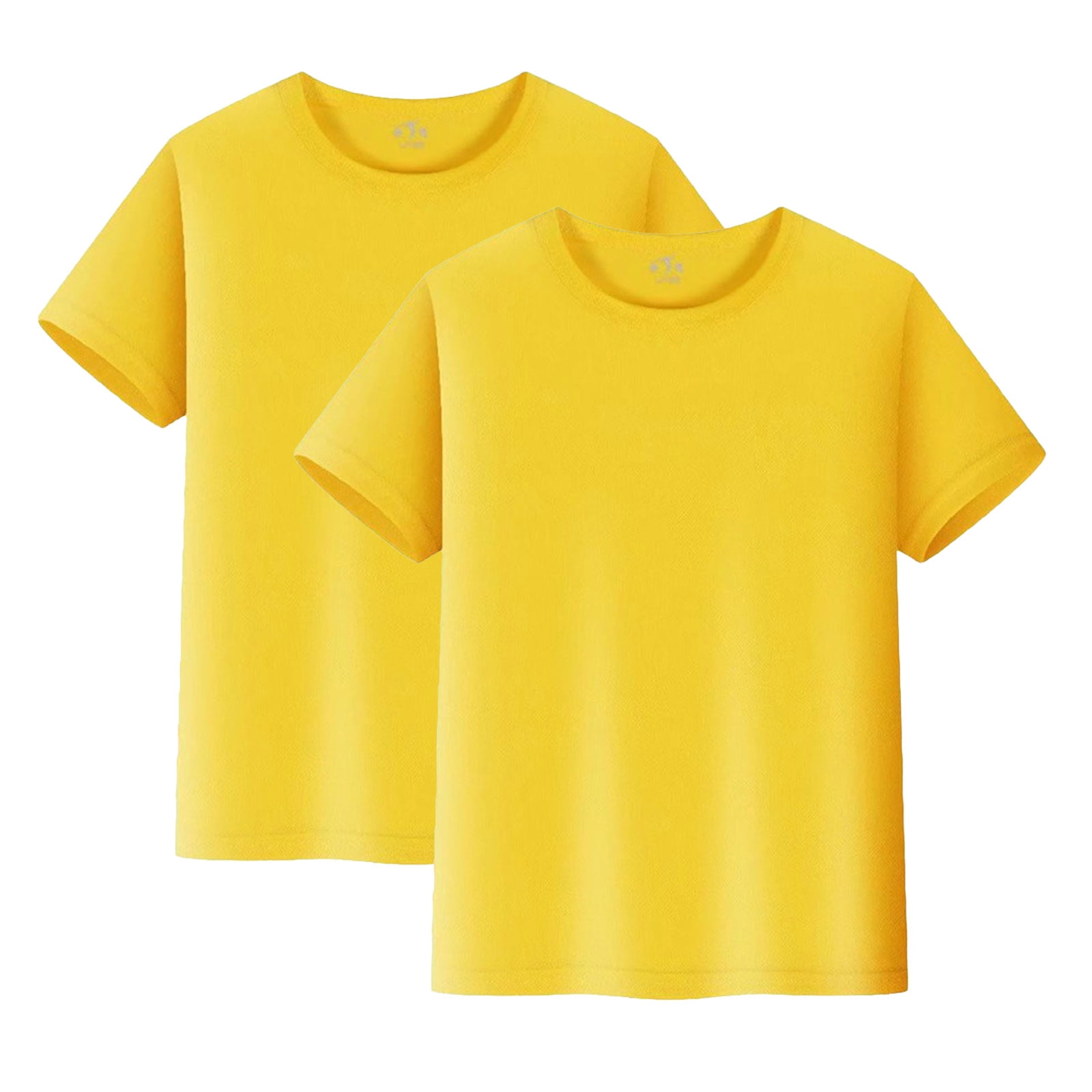 2-Pack Kids' Quick-Dry Mesh T-Shirts: Solid Color Short Sleeve Tees for ...