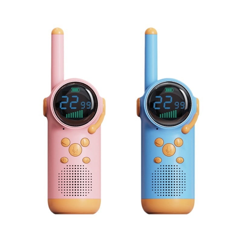 2-Pack Kids Wireless Walkie Talkies, Long Range Waterproof Walkie ...
