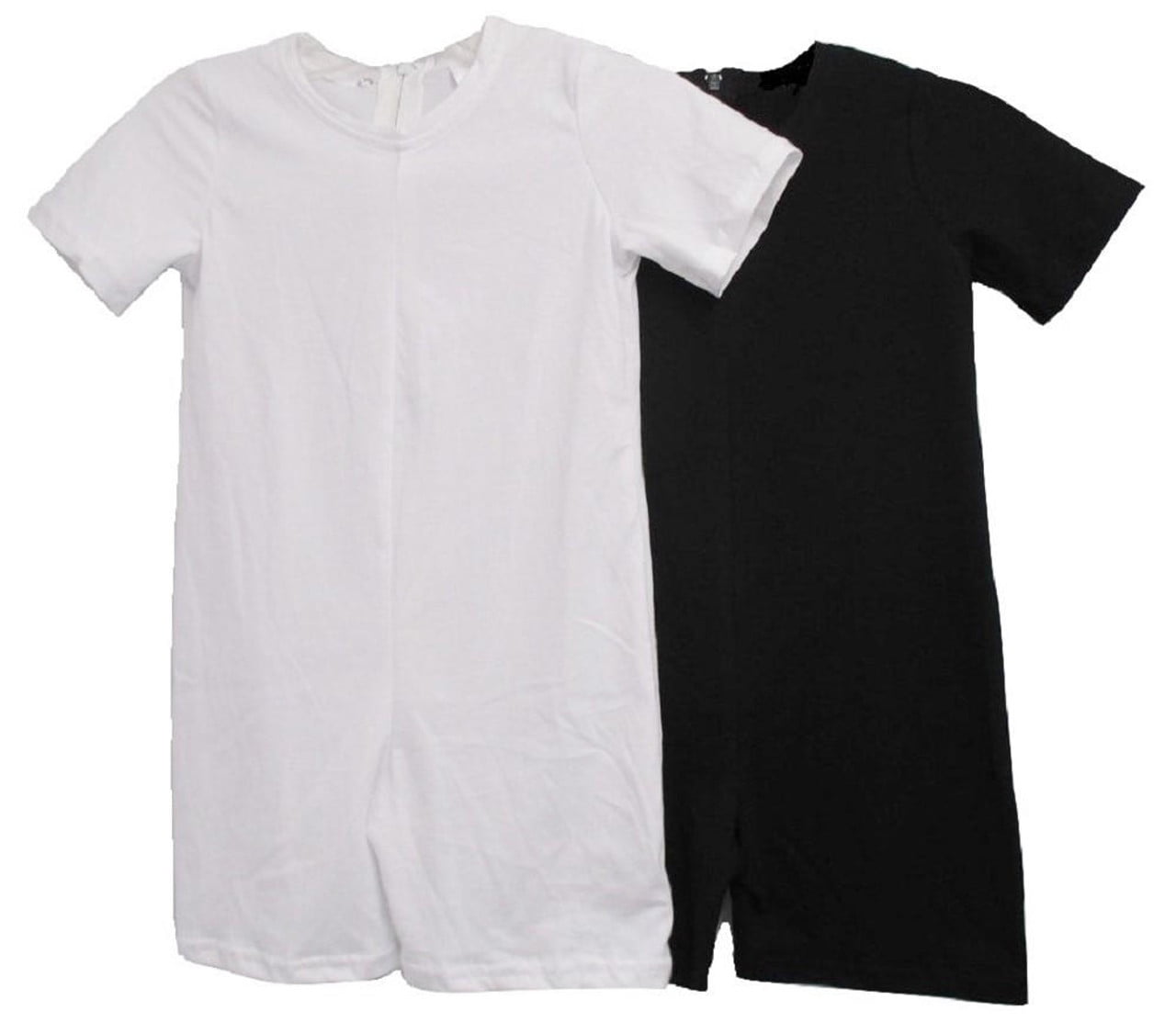 2 Pack Kids's Back Zipper One-Piece Onesies-Like Underwear - Black ...