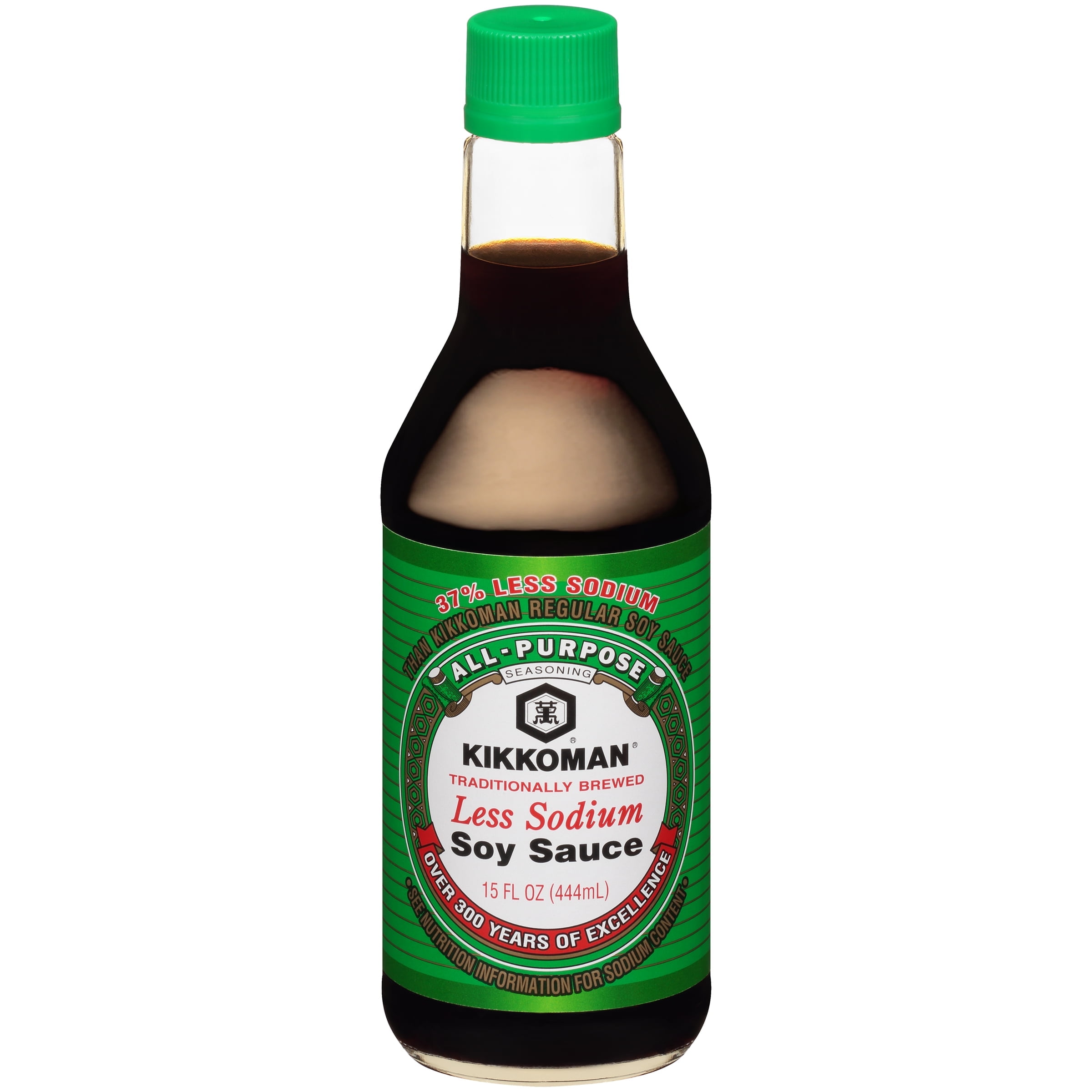 ( 2 Pack )Kikkoman Less Sodium Soy Sauce 15 Fl. Oz. Bottle - Walmart.com