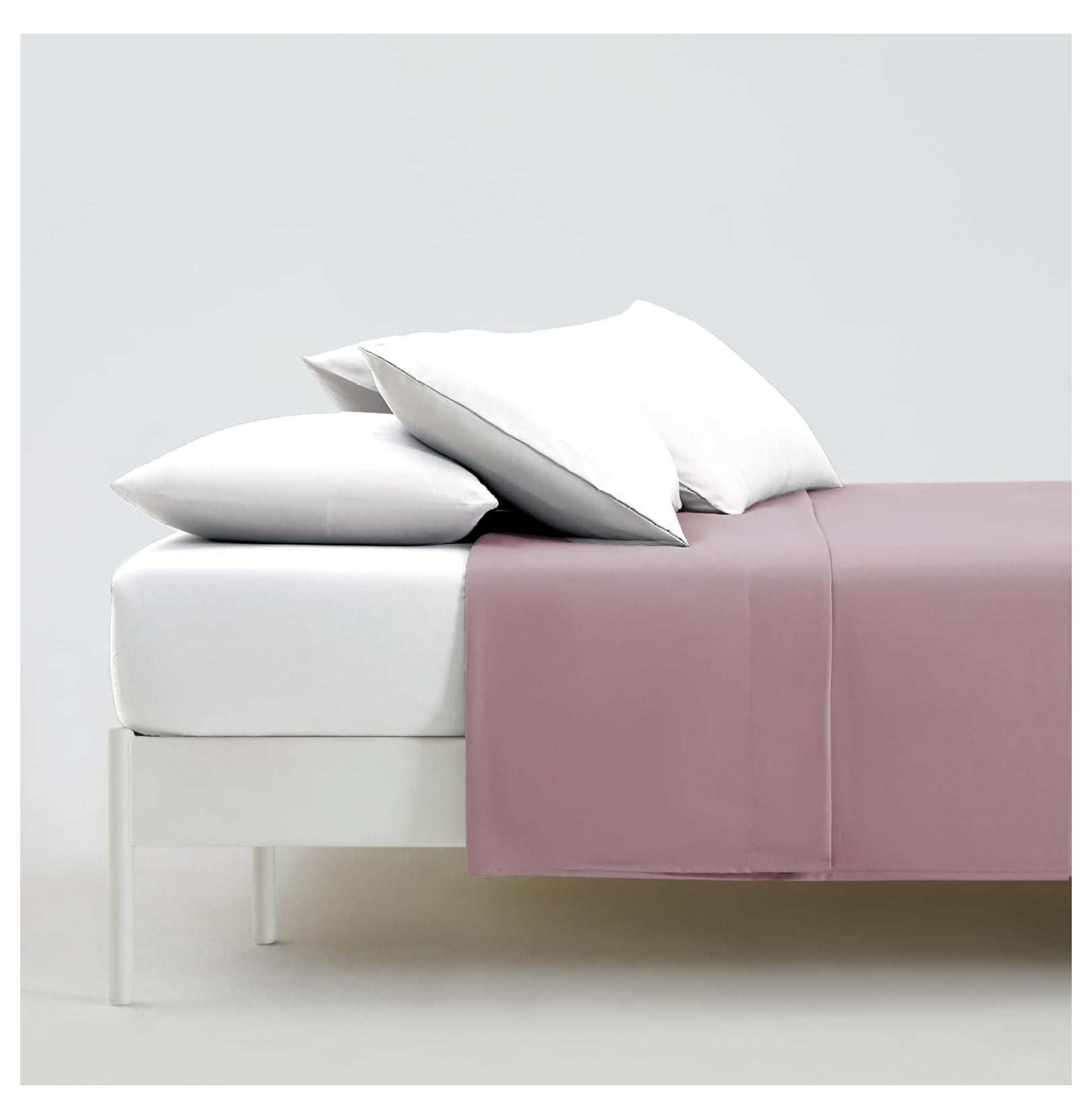 2-Pack King Flat Sheet Only, Premium Oversized Bed Sheets, King Size ...