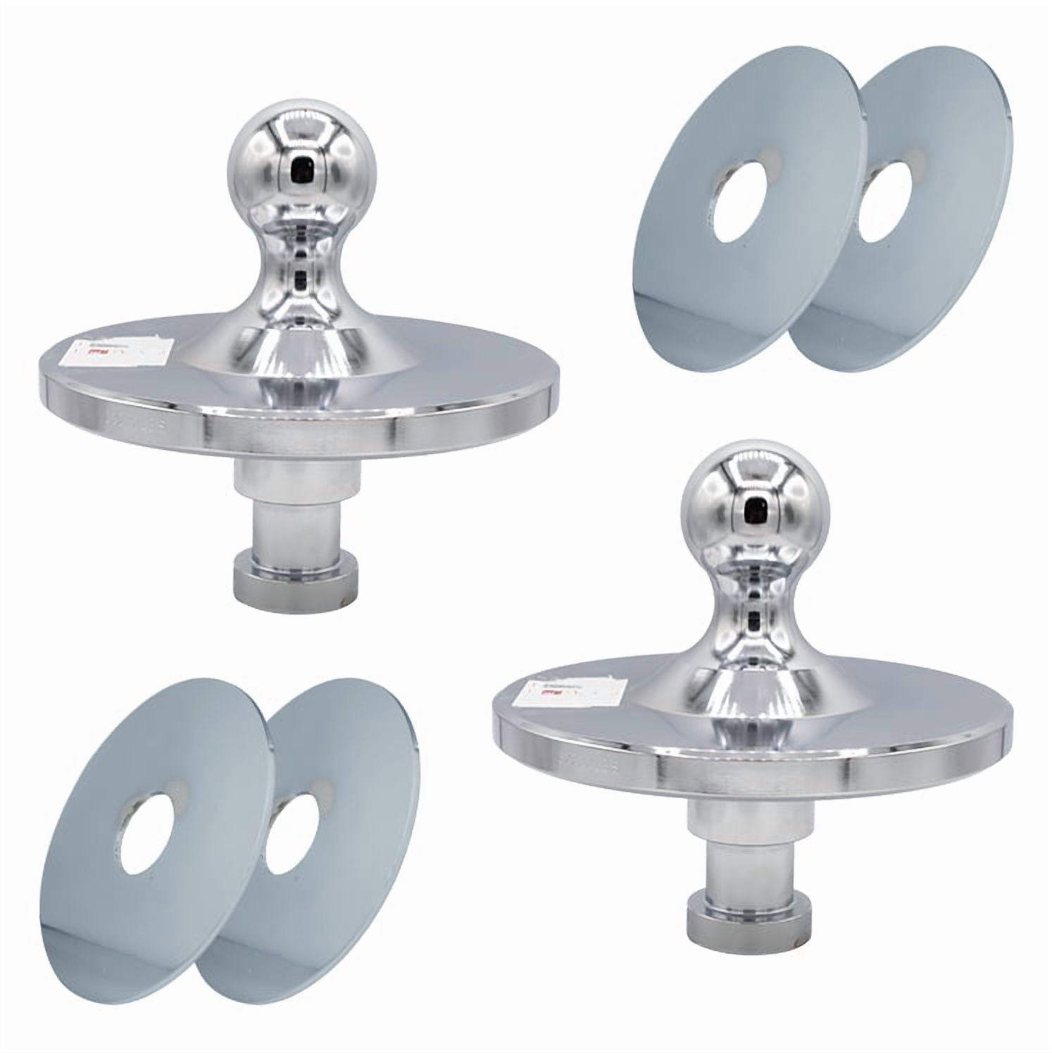 2 Pack Kingpin to 2-5/16" Gooseneck Ball Hitch Adapter w/ 8" Two ...