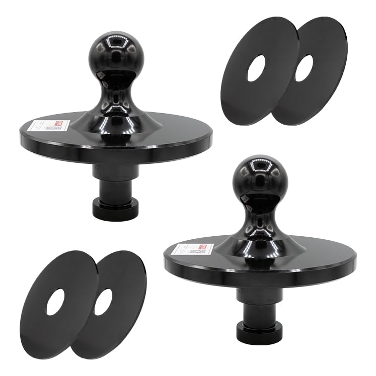 2 Pack Kingpin to 2-5/16" Gooseneck Ball Hitch Adapter w/ 8" Two ...