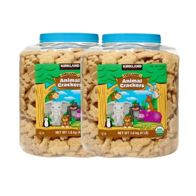 2 Pack | Kirkland Signature Organic Animal Crackers, 4 lbs - Walmart.com