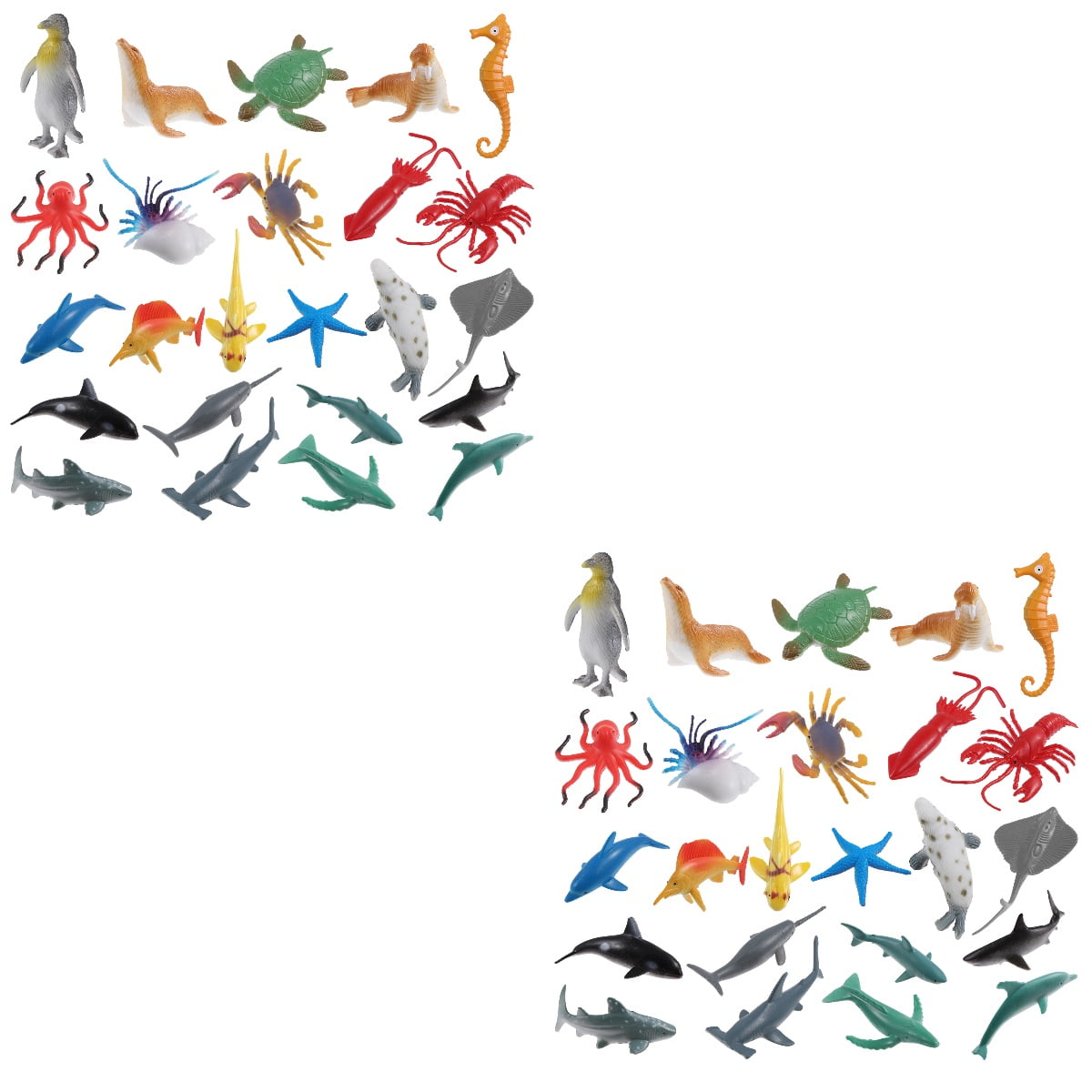 2 Pack Kit Lifelike Ocean Animals Sea Figurines Child - Walmart.com