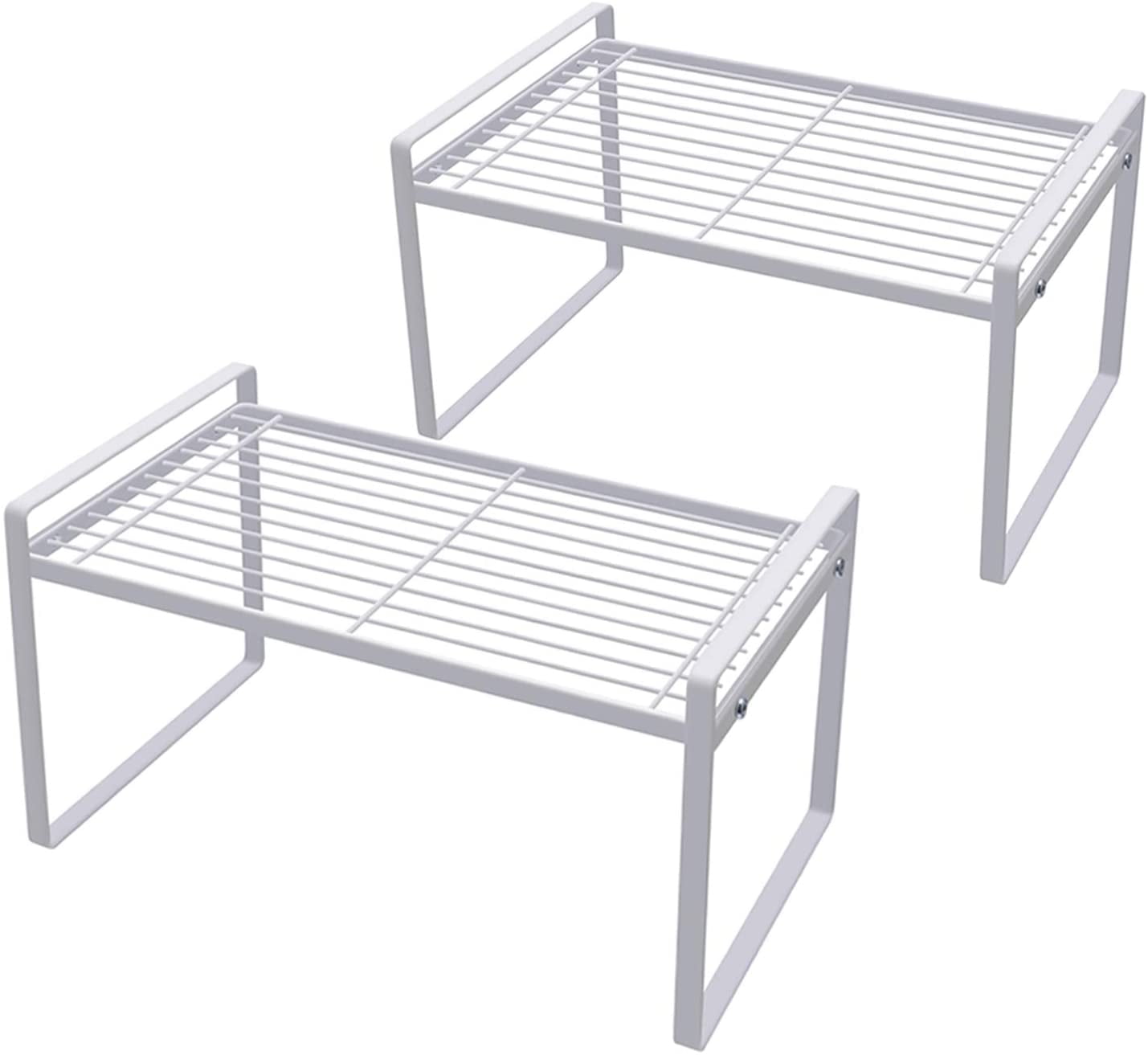 2 Pack Kitchen Cabinet Shelf Counter Organizer Rack Pantry Storage ...