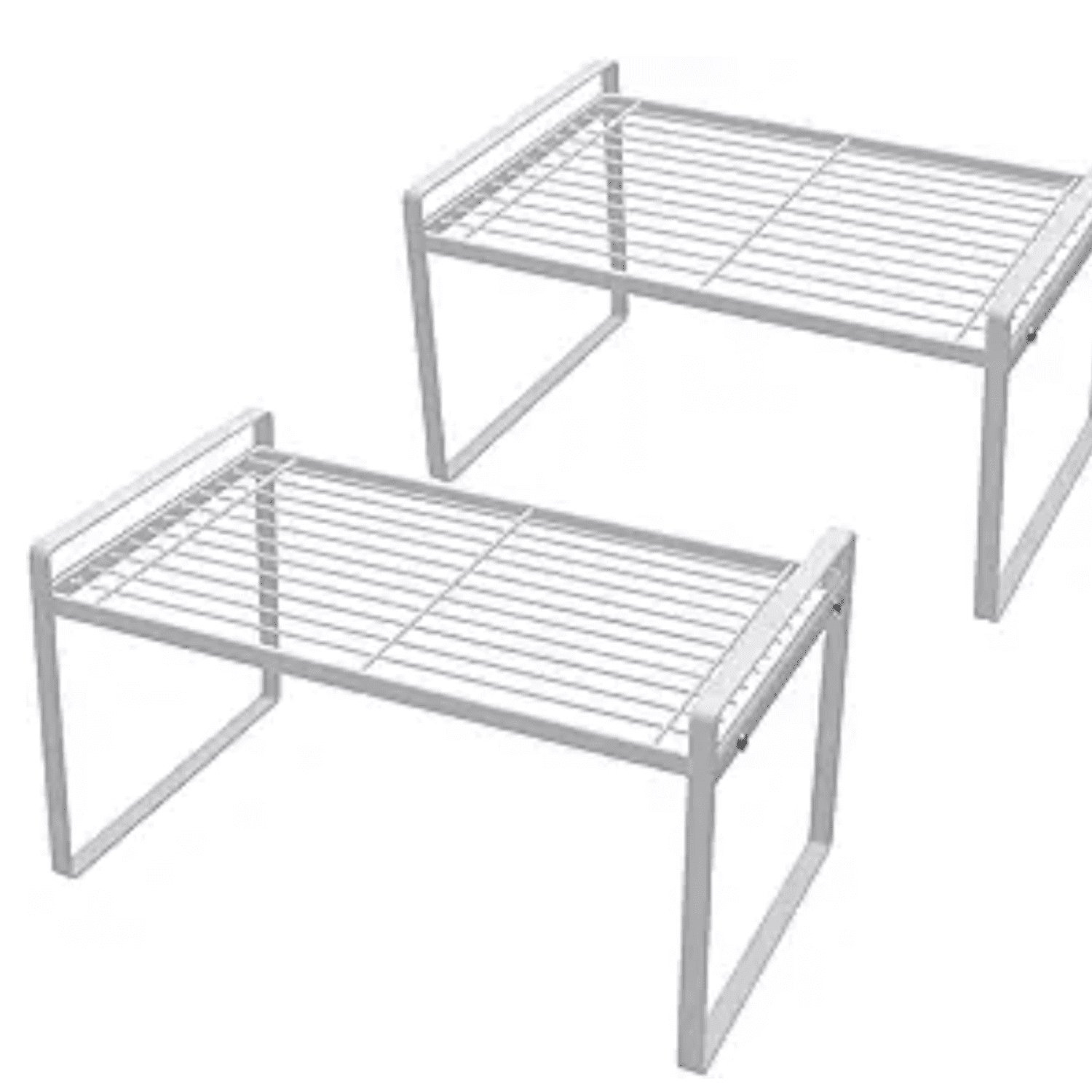 2 Pack Kitchen Cabinet Shelf Counter Organizer Rack Pantry Storage ...