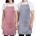 2 Pack Kitchen Cooking Aprons Soft For Women Men With 2 Pockets Chef ...