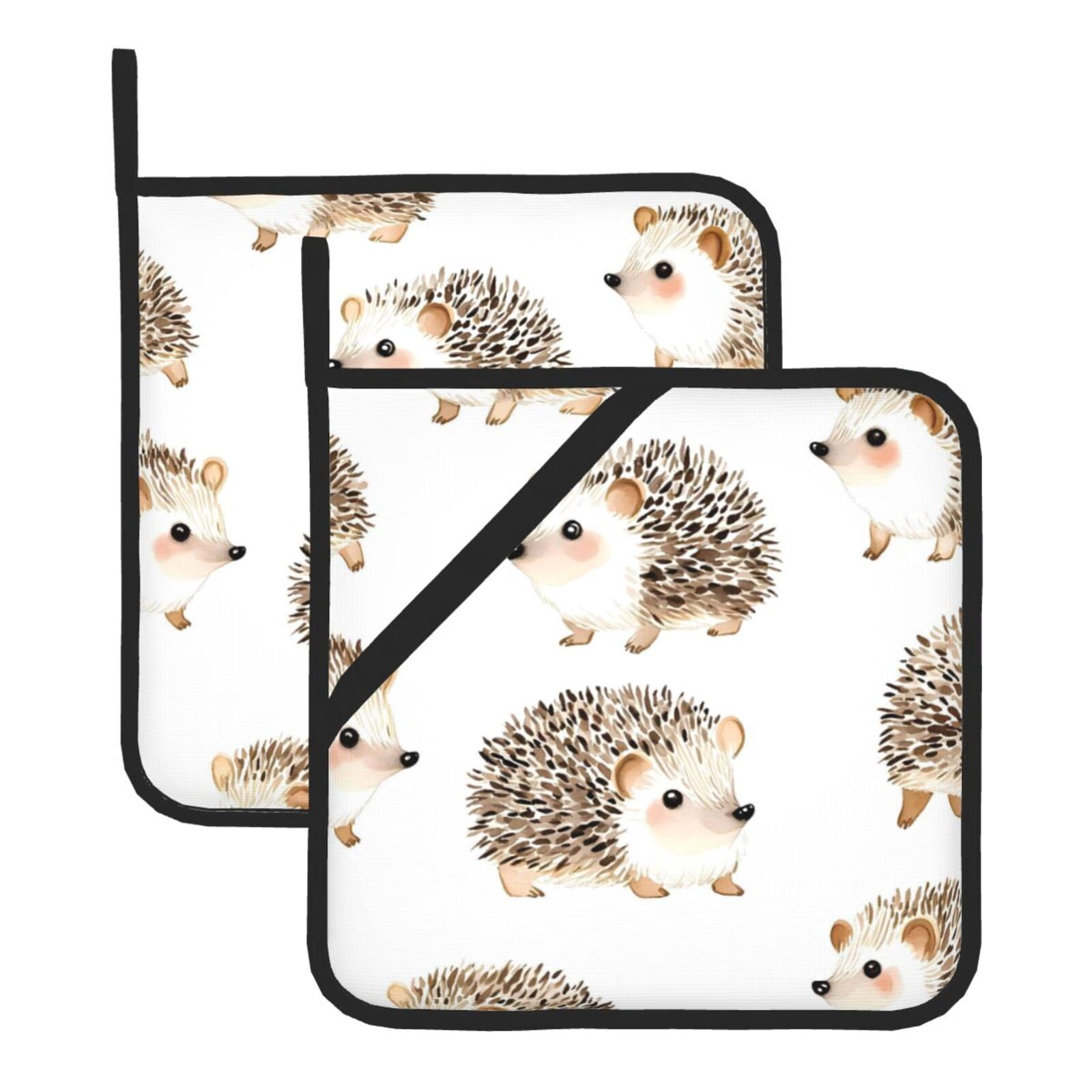 2 Pack Kitchen Pot Holders Heat Resistant Oven Hot Pads With Hand ...