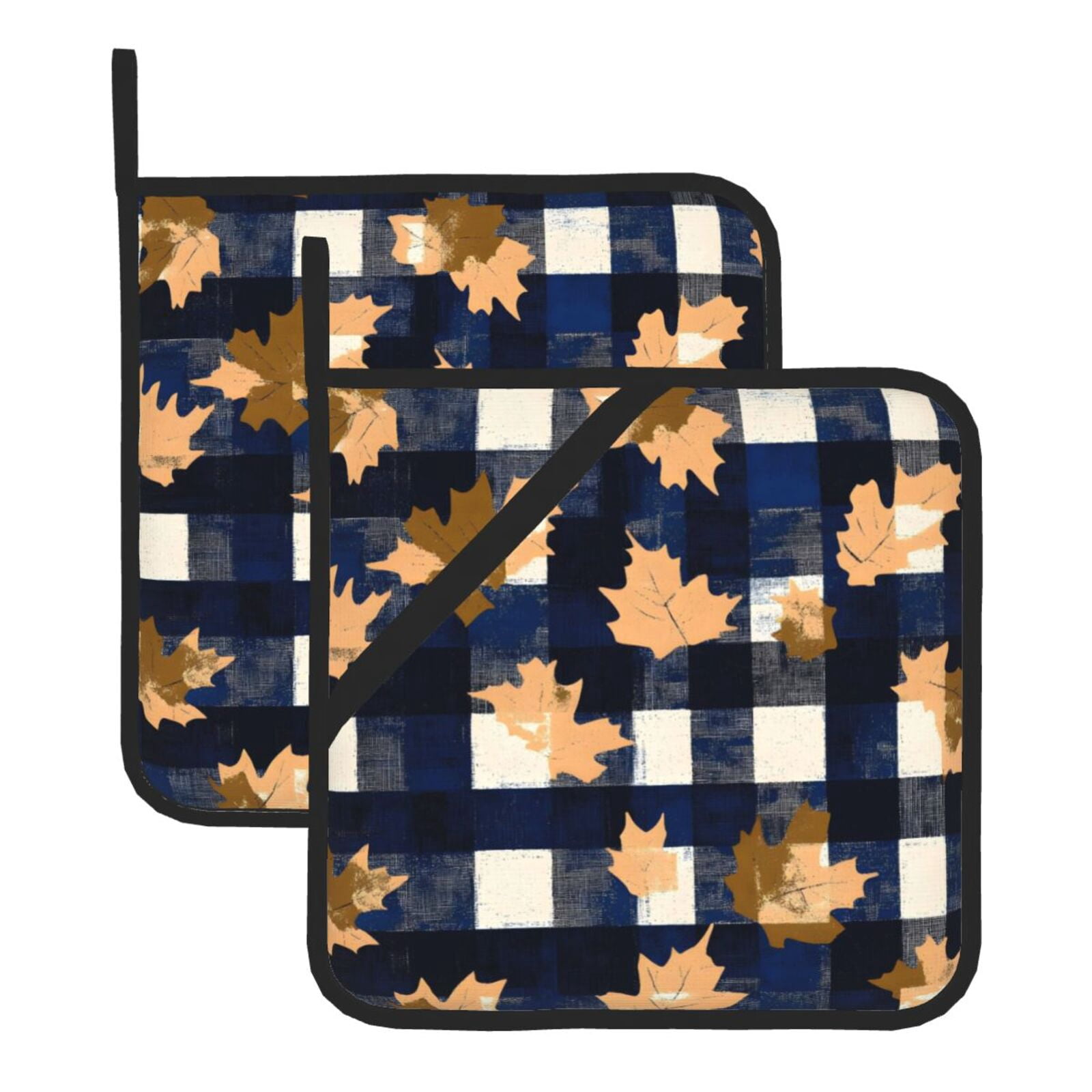 2 Pack Kitchen Pot Holders Heat Resistant Oven Hot Pads With Hand ...