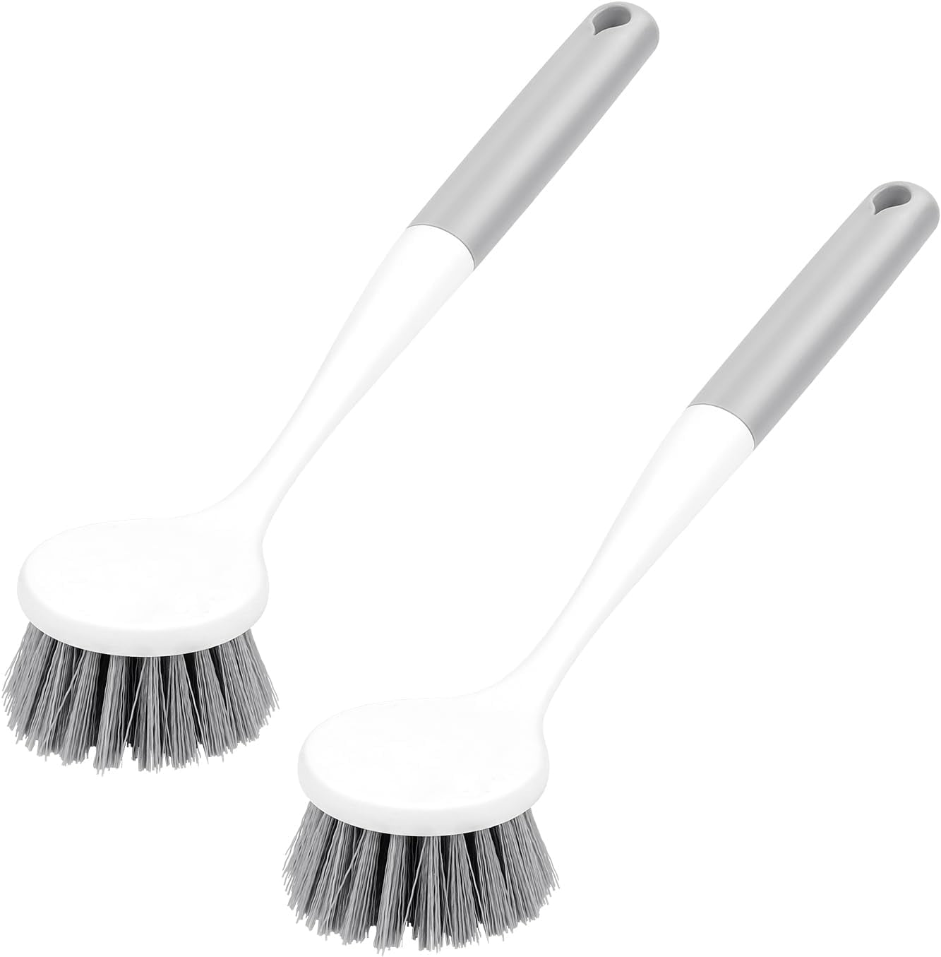 2 Pack Kitchen Scrub Brushes for Cleaning Dish Brush with Handle for ...