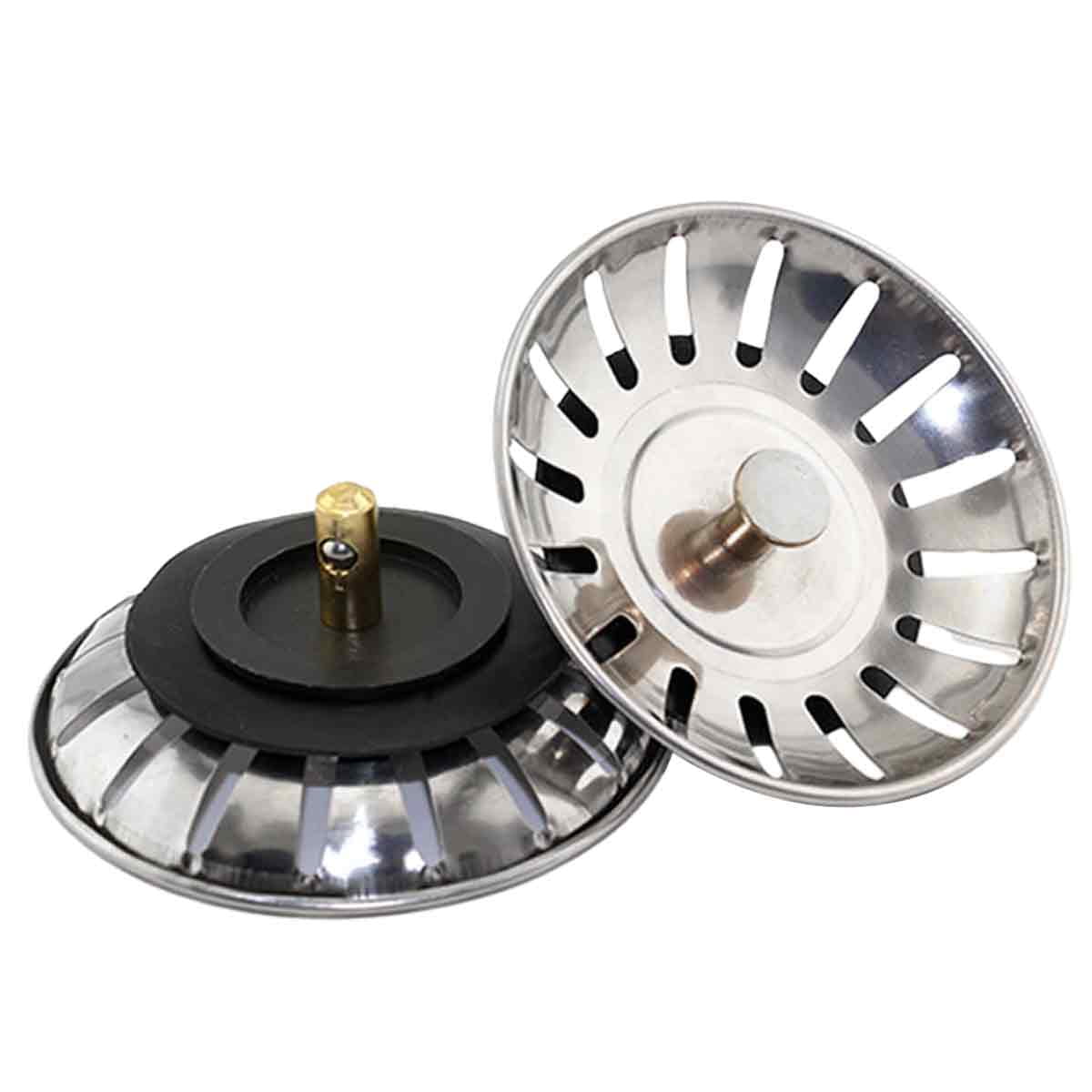 2 Pack - Kitchen Sink Strainer, Stainless Steel Sink Drain Strainer And ...