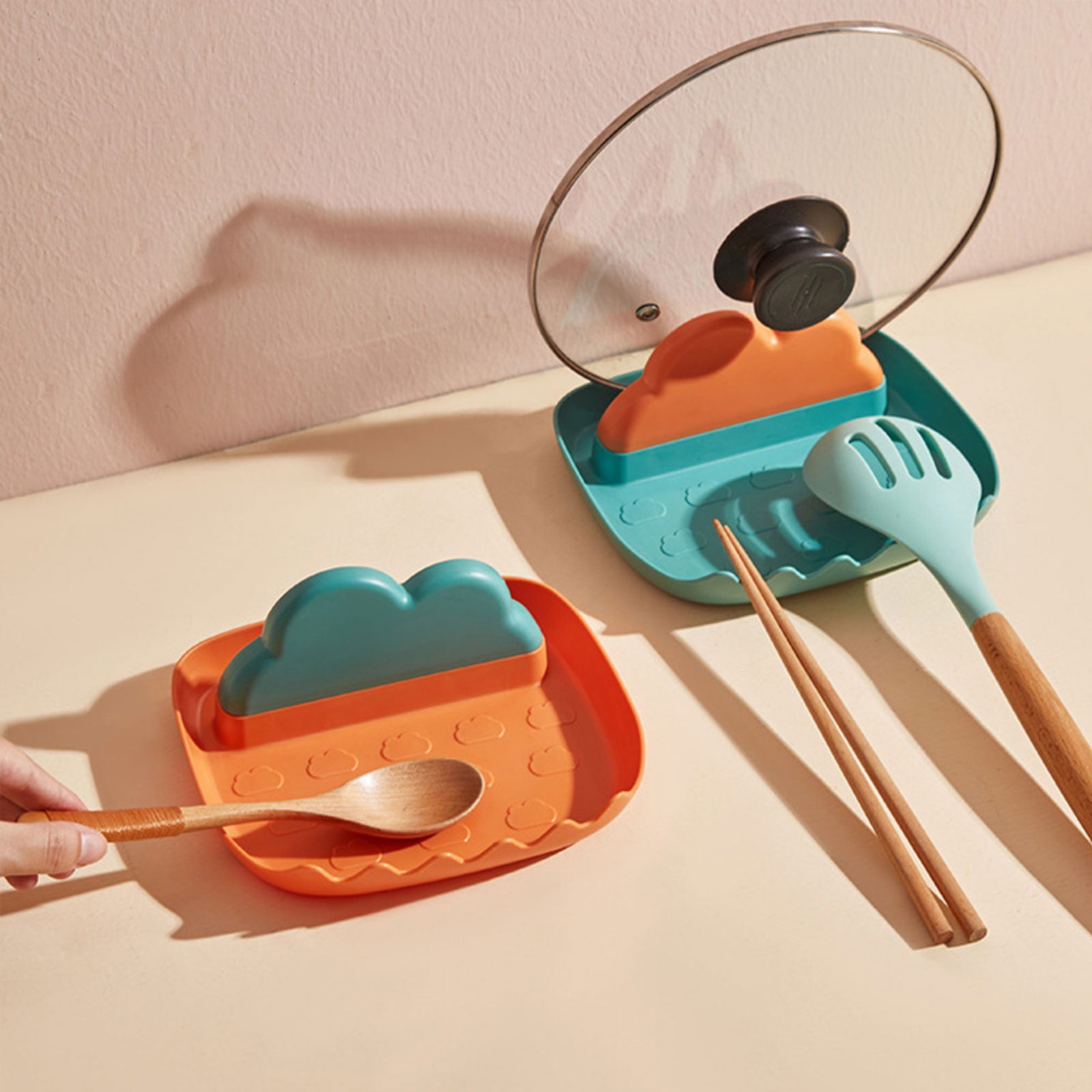2 Pack Kitchen Spoon Rest/Spoon Holder for Stove Top, Heat-Resistant ...