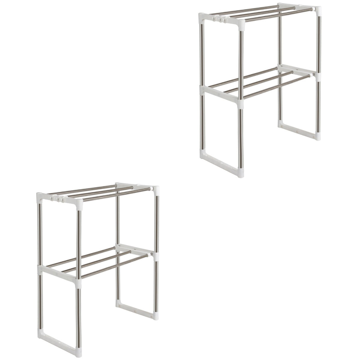 2 Pack Kitchen Storage Holder Multifunctional Rack Telescopic Shelf ...